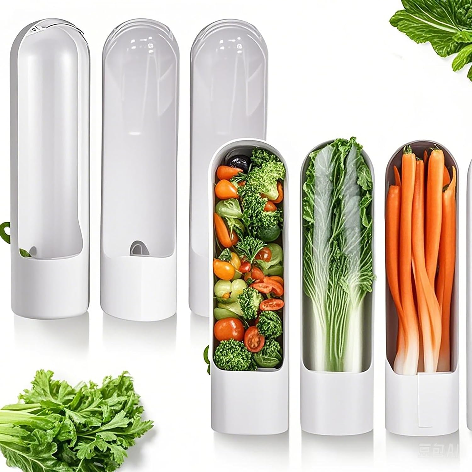 Amazon.com: Ristpal 3Pack Herb Saver for Refrigerator for Cilantro ...