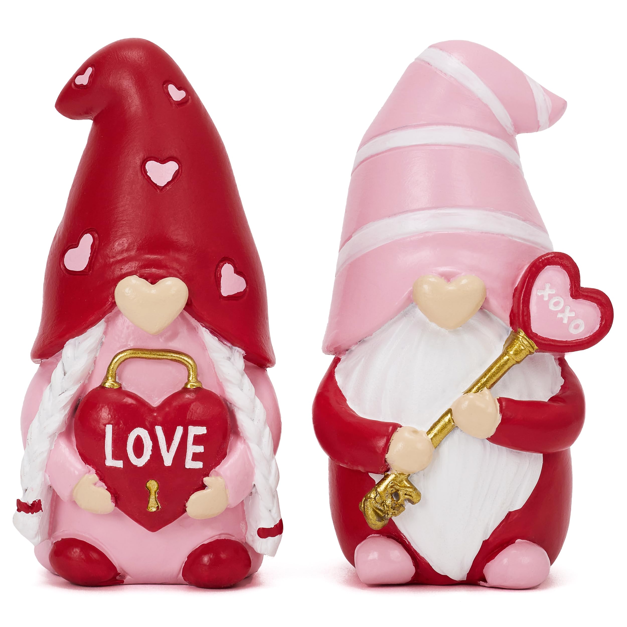 Amazon.com: Valery Madelyn 2Pcs Valentine's Day Gnome Decorations，Heart ...