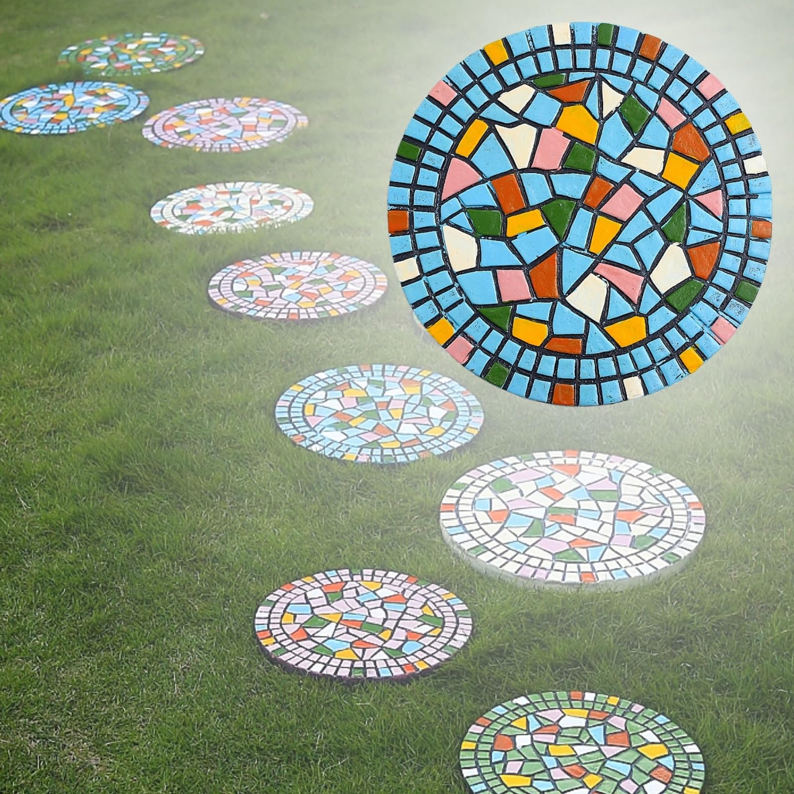 Simple Mosaic Stepping Stones DIY Mosaic Stepping Stones — Crafted