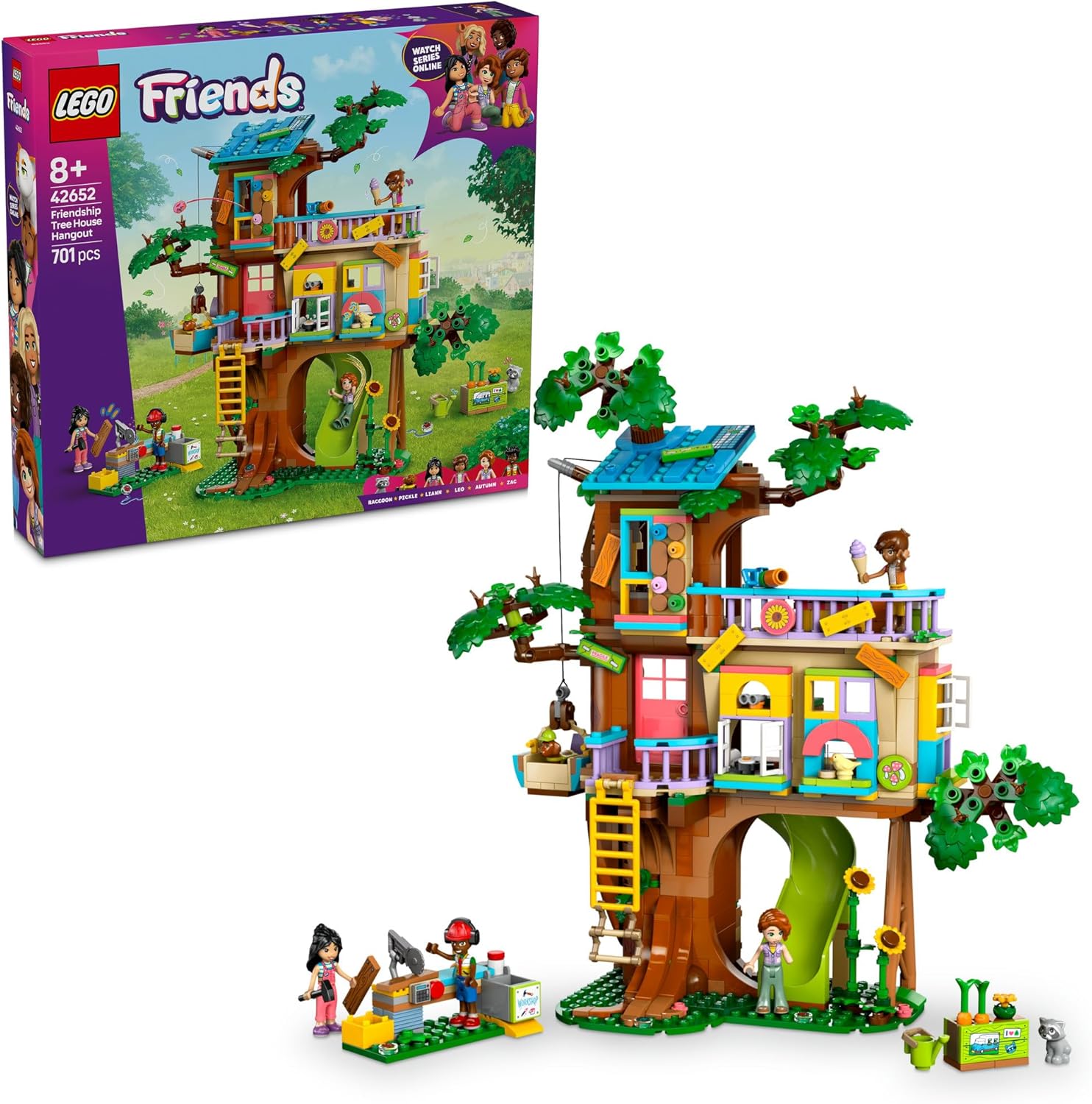 LEGO Friends Friendship Tree House Hangout Toy for 8+ Year Old Girls ...