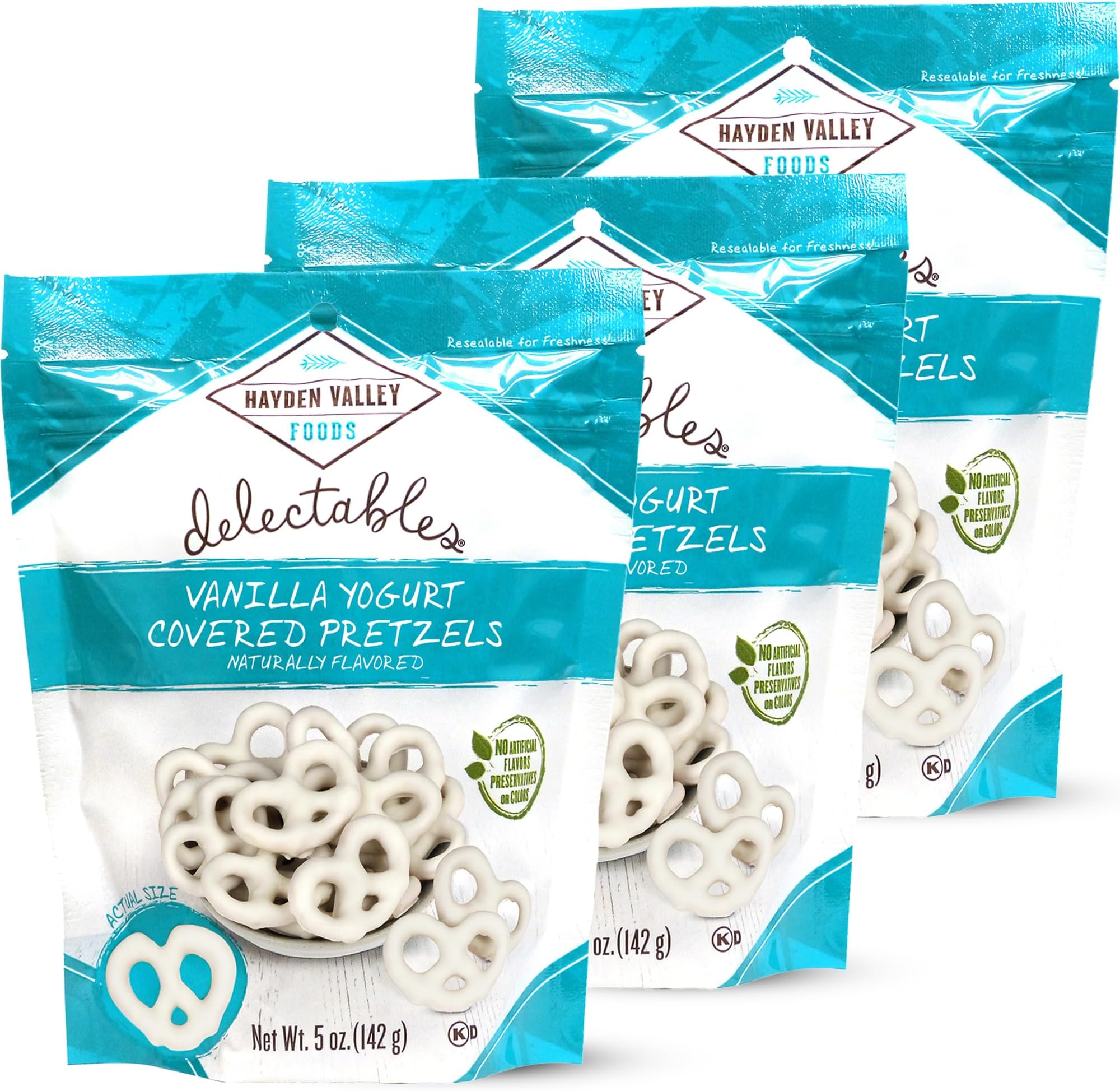 Amazon.com: Hayden Valley Foods Vanilla Yogurt Covered Pretzels - 5 oz ...