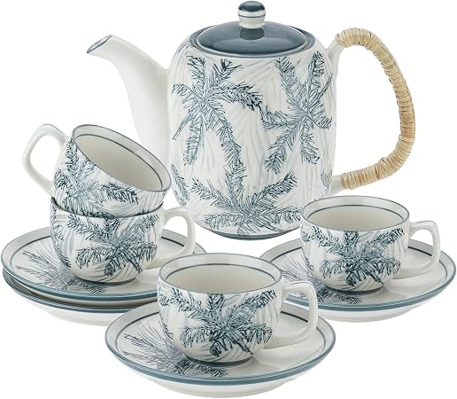 Amazon.com | TERESA'S TEASET Ceramic Tea Sets for adults with Teapot 32 ...