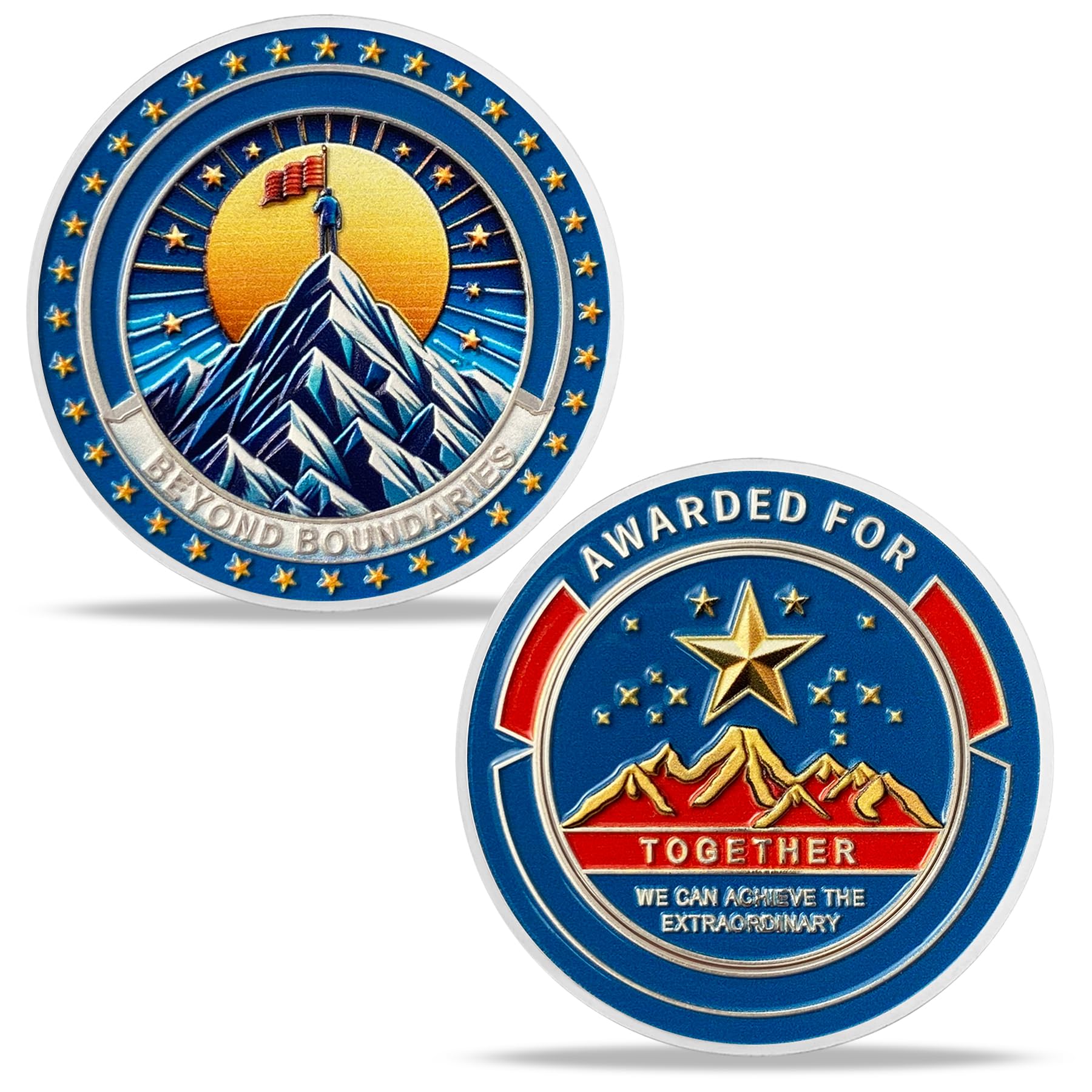 Amazon.com : Employee Appreciation Challenge Coin Beyond Boundaries ...