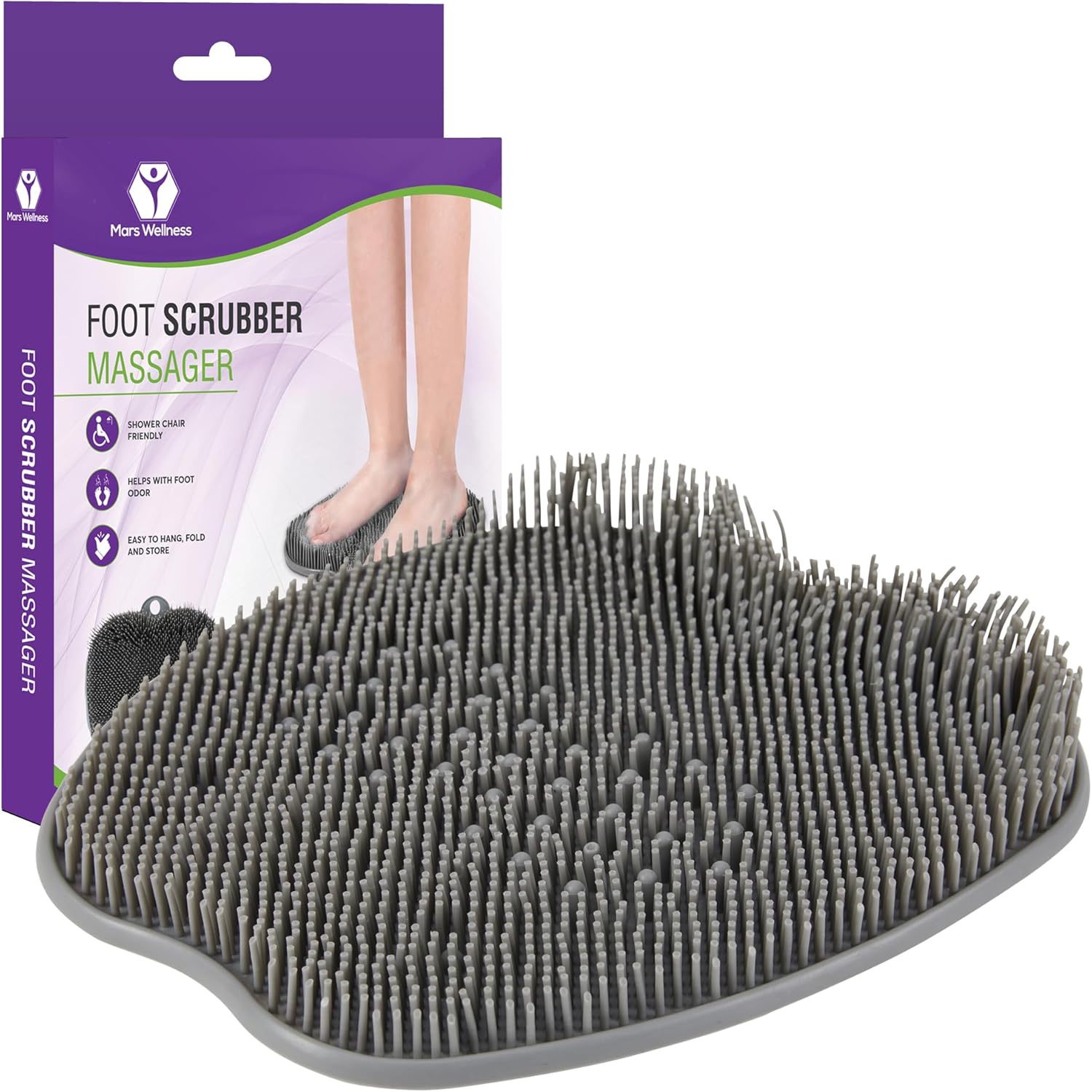 Amazon.com: MARS WELLNESS Shower Foot Scrubber and Massager - Foot ...