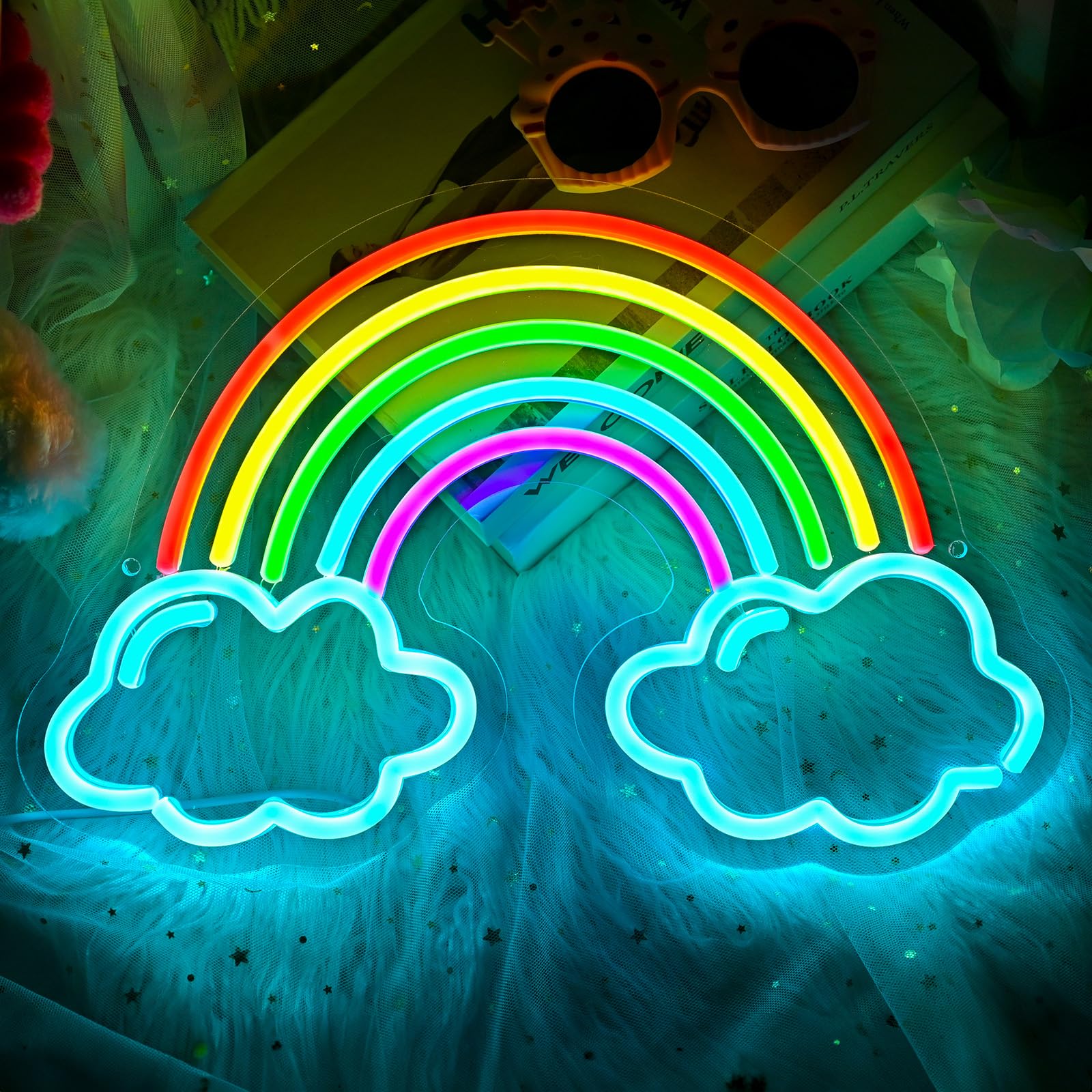 Art Decor Neon Rainbow Rainbow Neon Sign Rainbow Neon Lamp,