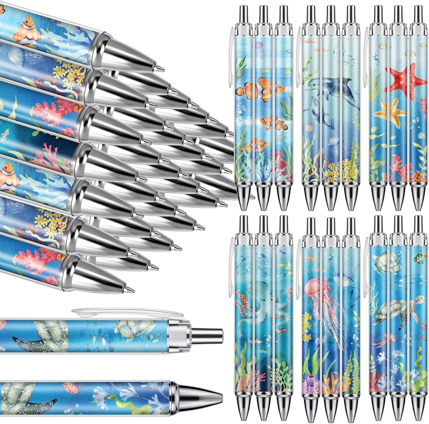 Chuangdi 24 Pcs Under Sea Ballpoint Pens Ocean Nepal | Ubuy