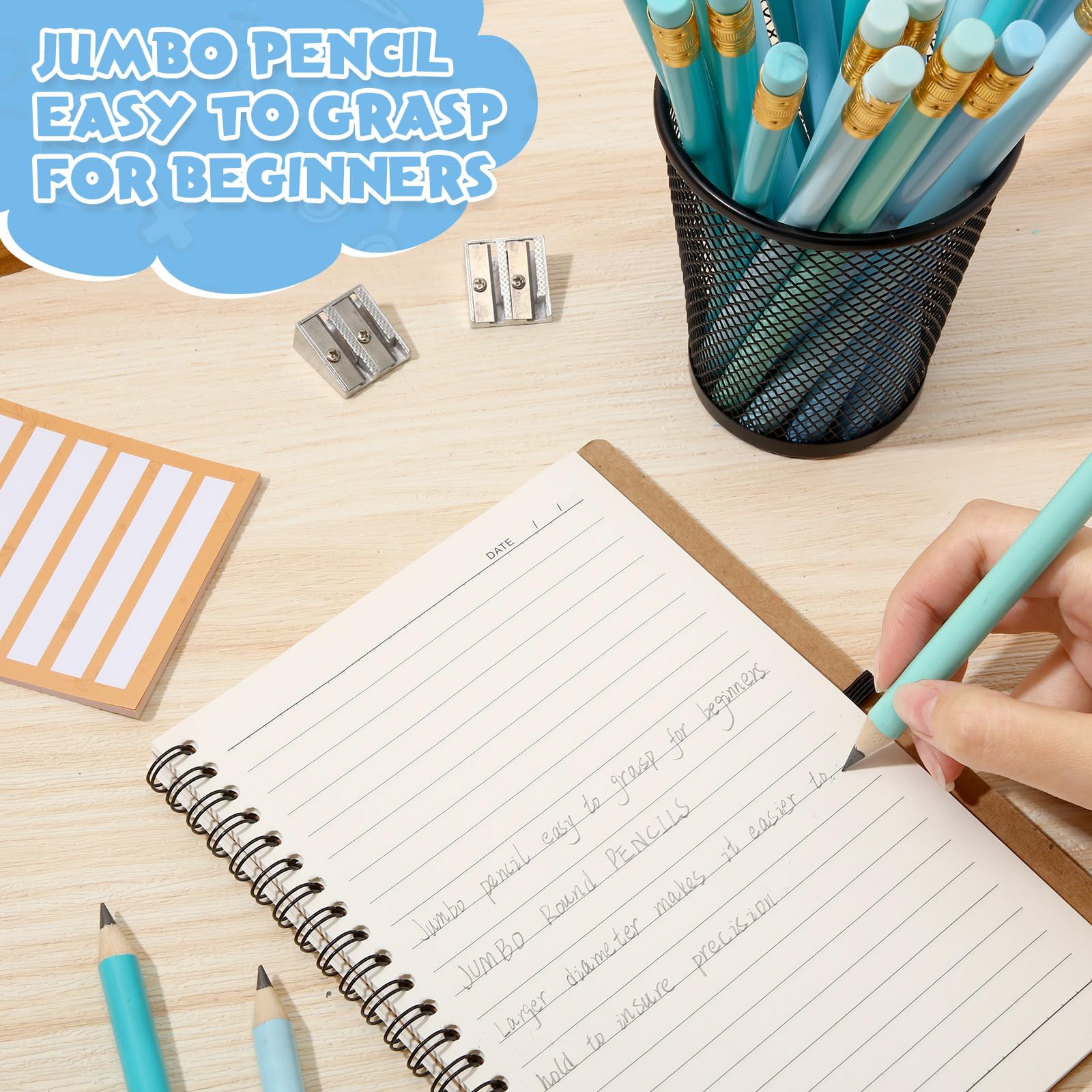 Snapklik.com : Fainne 48 Pcs Fat Pencils Jumbo Big Thick Large Pencils ...