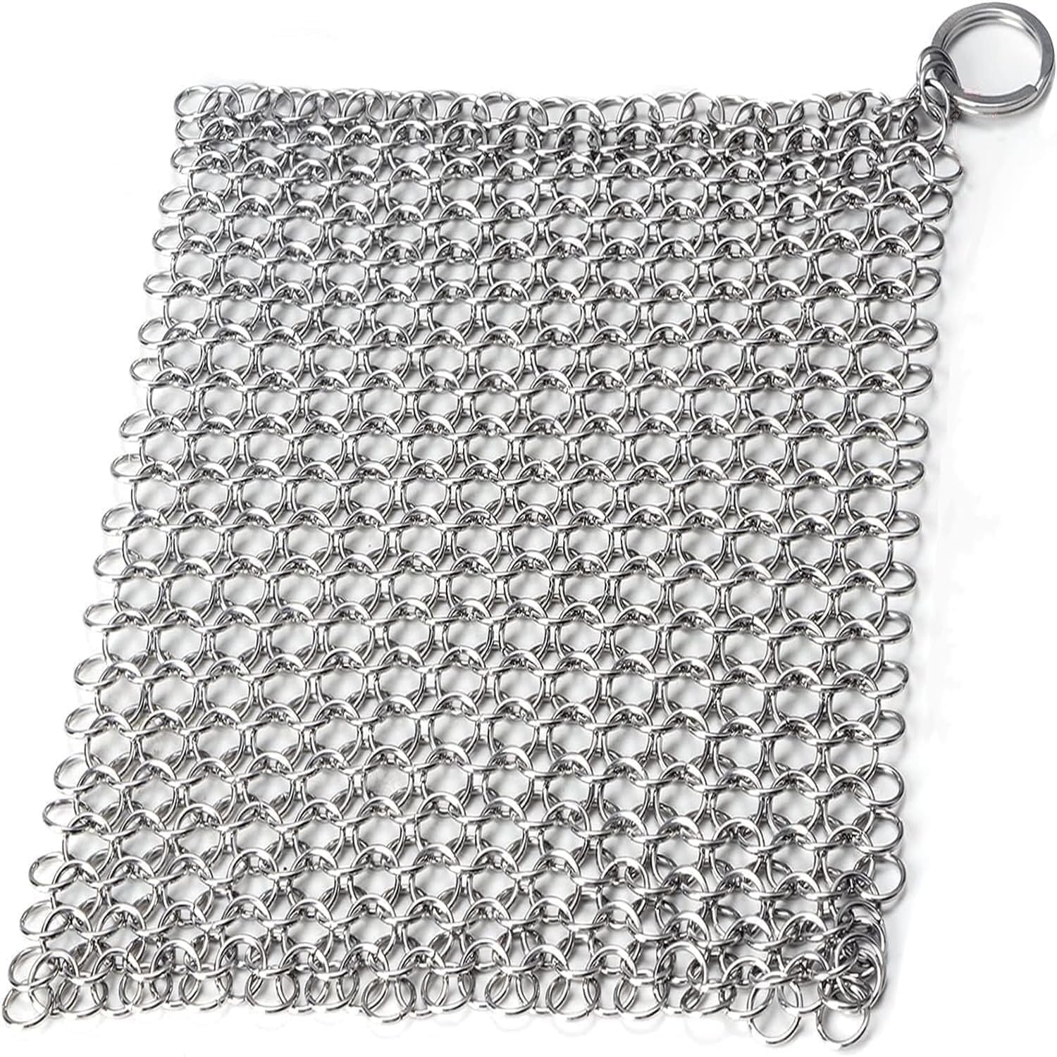 Amazon.com: Cast Iron Cleaner 8"x6" Premium 316L Stainless Steel Chain ...