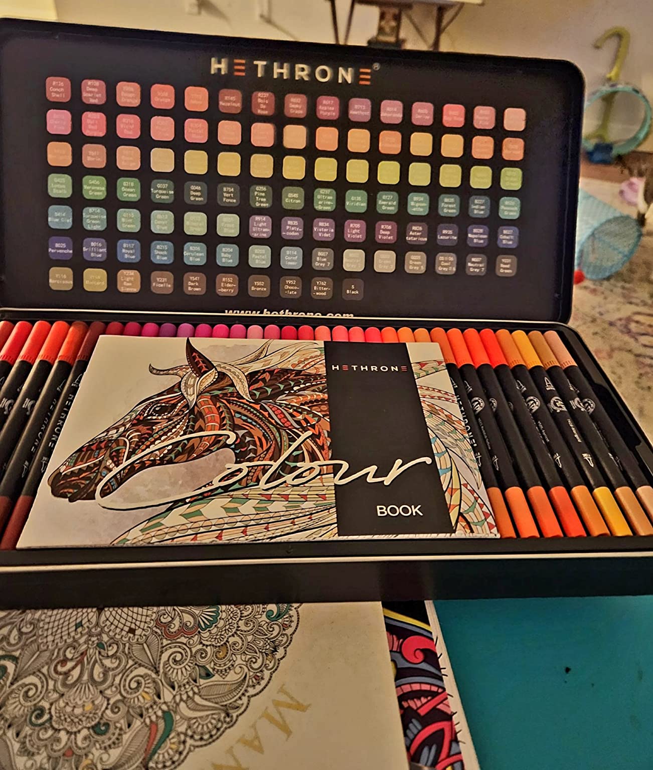 $7/mo - Finance Hethrone Markers for Adult Coloring - 100 Colors Dual ...