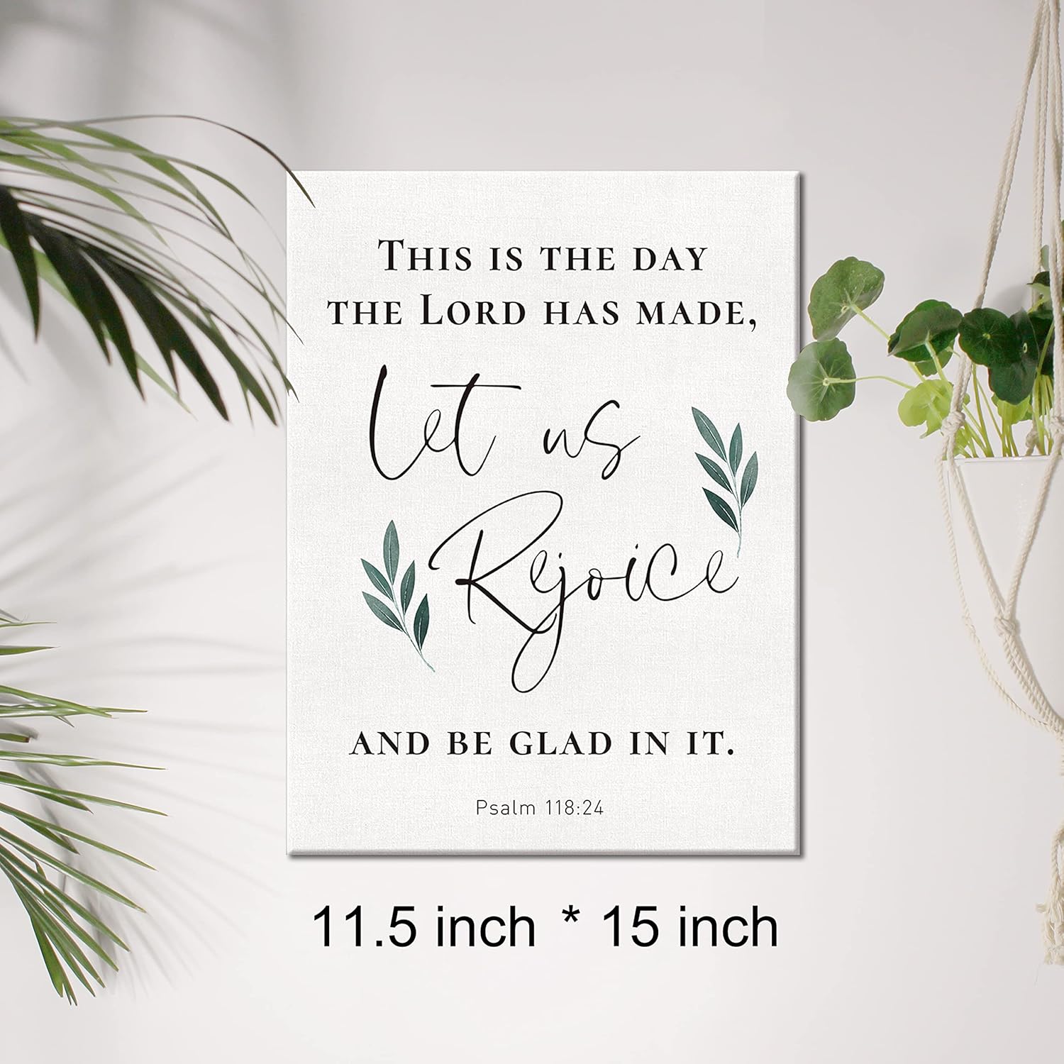 Lienzo cristiano para pared, motivacional, This is the Day the Lord Has ...