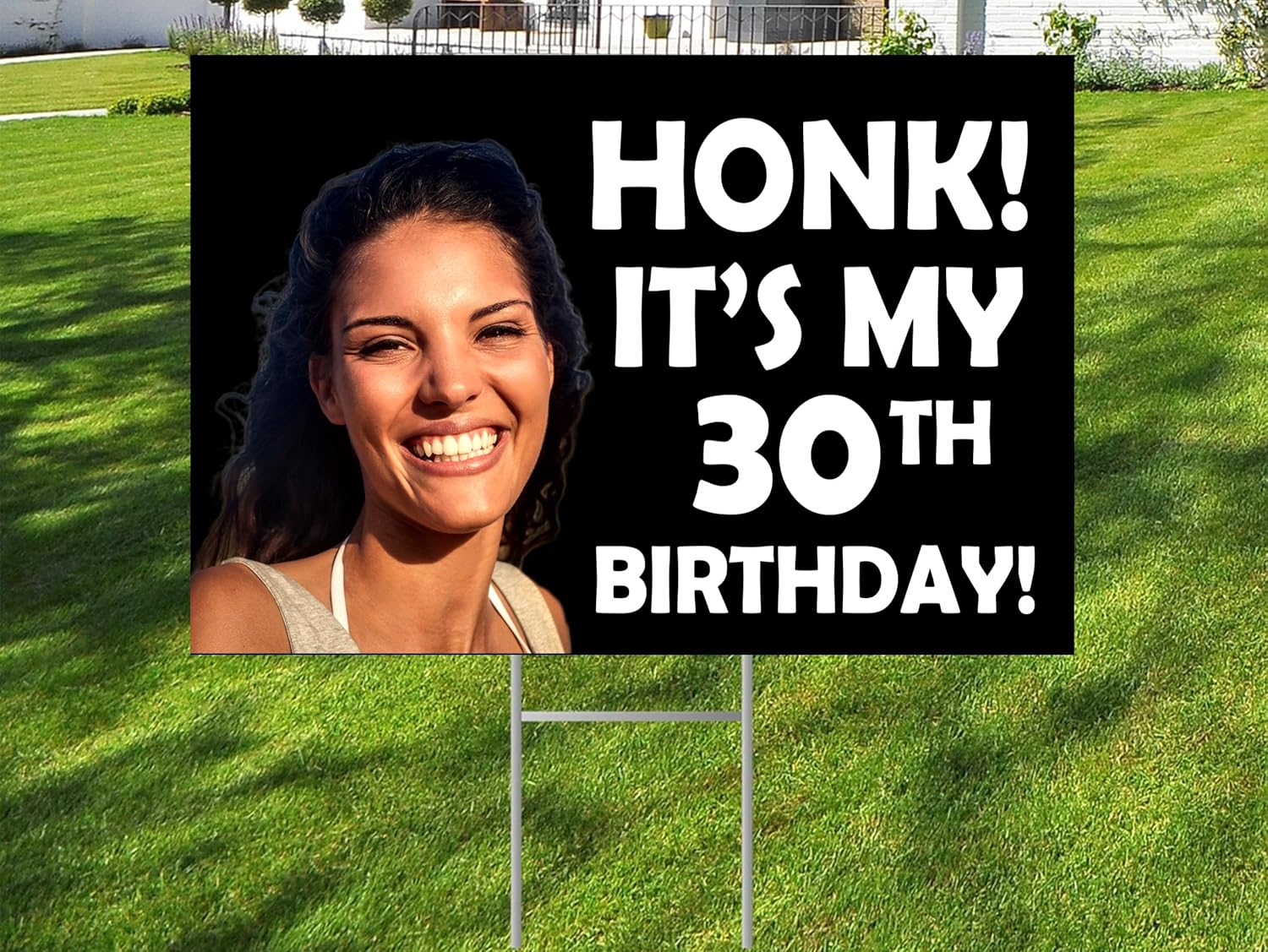 Amazon.com : Personalized Happy Birthday Yard Signs, Customized Honk ...