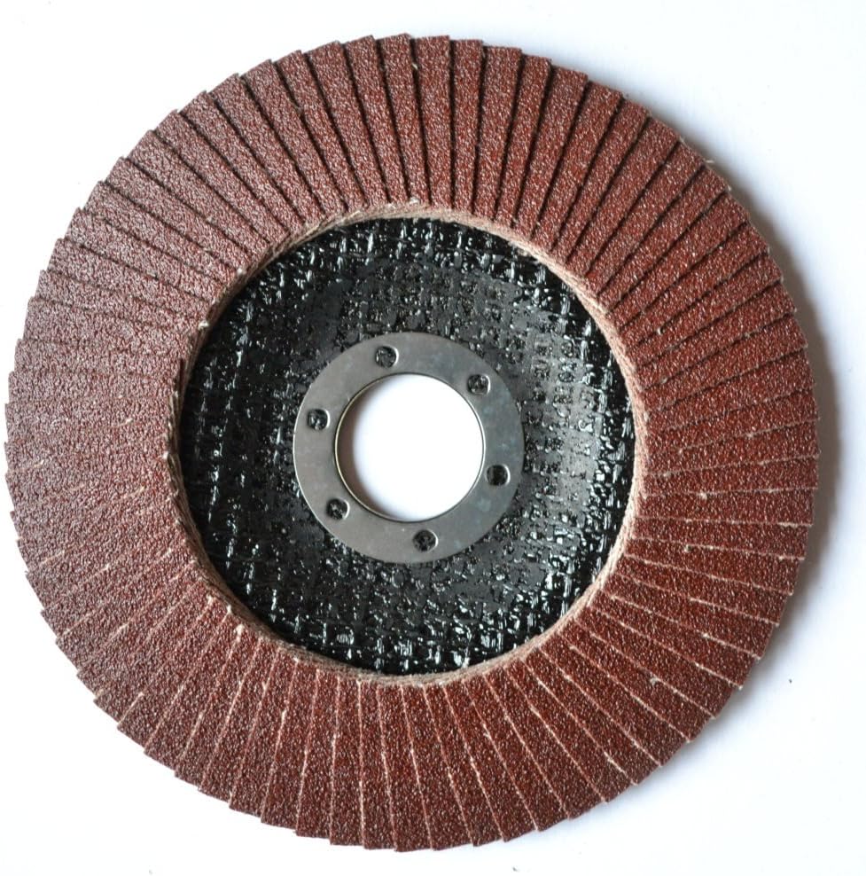 Pack of 2 125 mm/Grit P40 flap discs/sanding discs for angle grinder ...