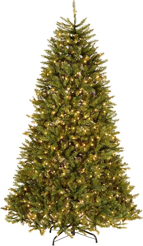 Amazon.com: National Tree Company 7.5 ft Pre-Lit Dunhill Fir Artificial ...
