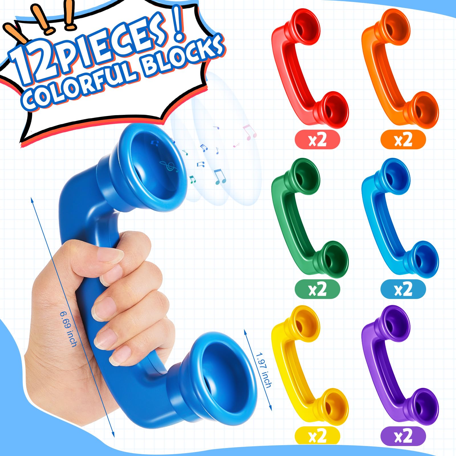 Snapklik.com : 48 Pcs Reading Phones For Classroom Whisper Dyslexia ...