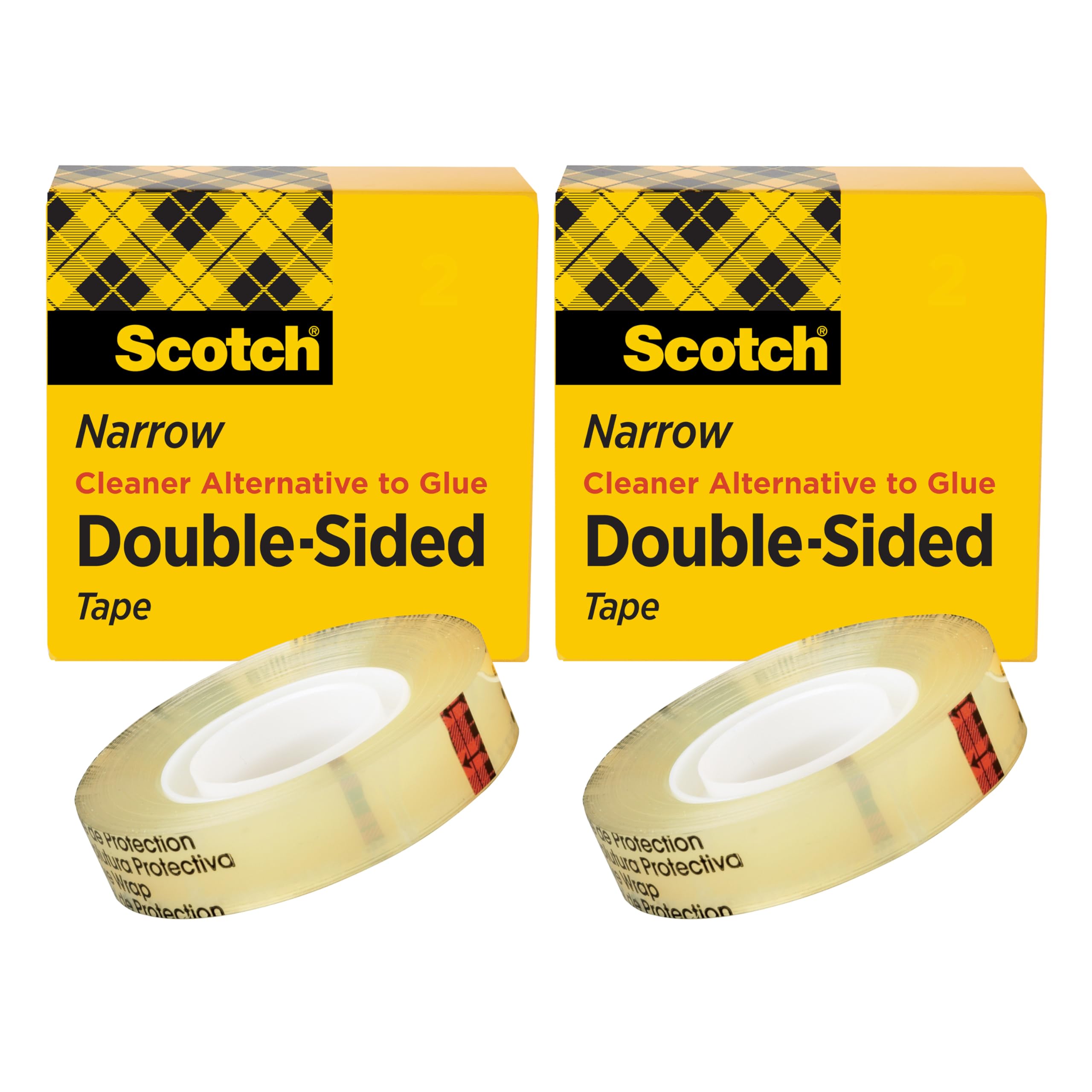 Amazon.com : Scotch Double Sided Tape, 1/2 in x 900 in, Permanent, 1 ...