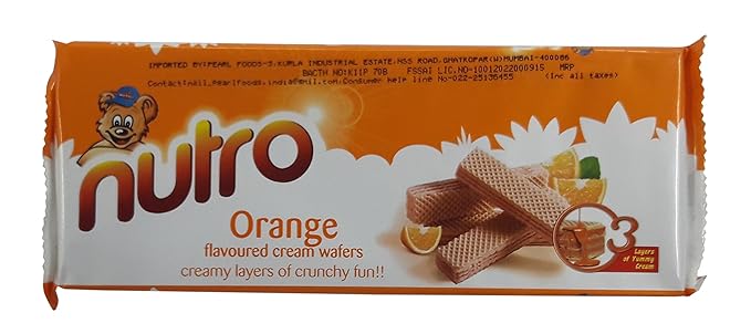 Nutro Cream Wafers - Orange Flavoured, 75g Pack : Amazon.in: Grocery ...