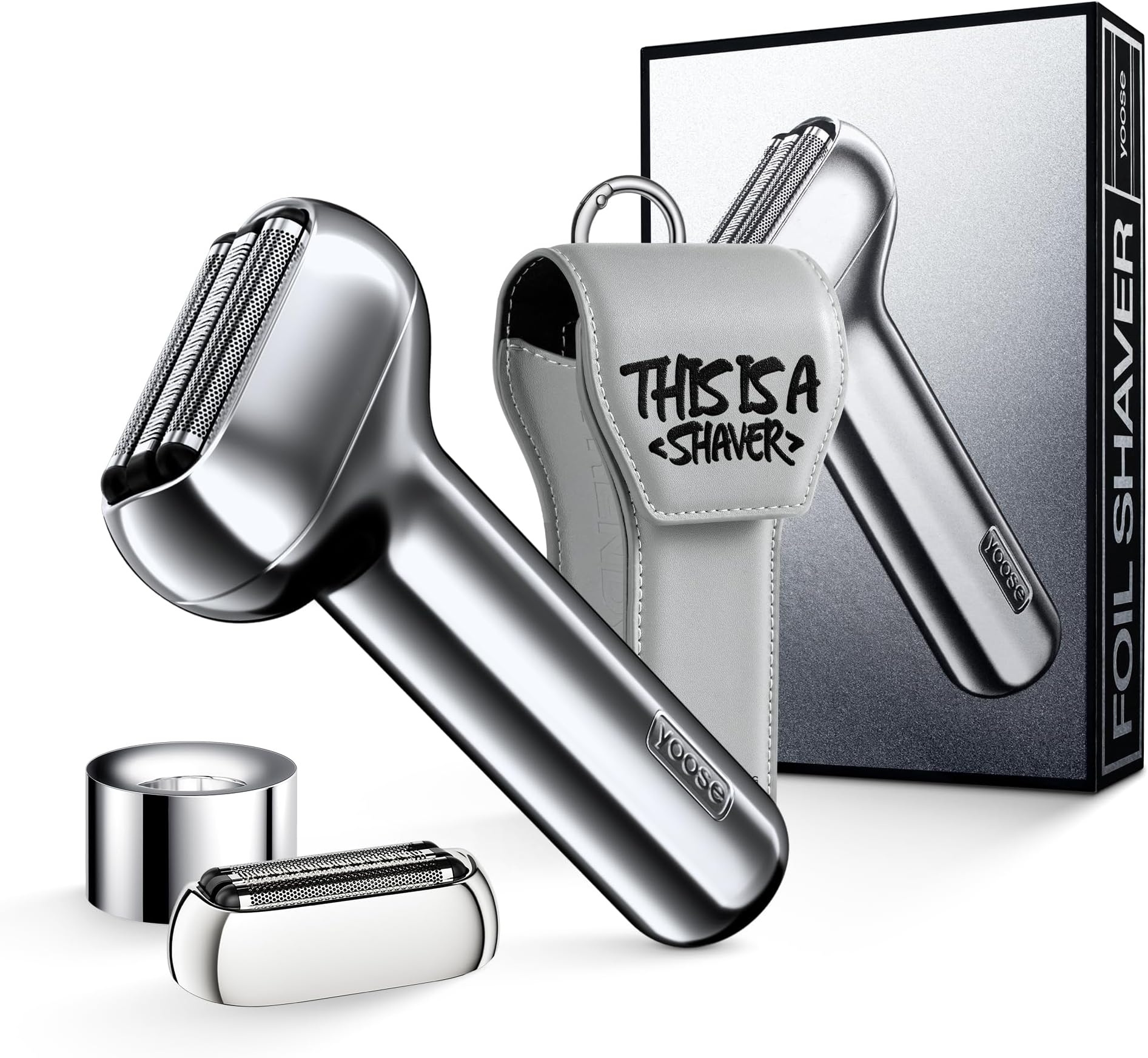 Amazon.com: yoose Foil Shaver Set, Mini Portable Alloy Electric Razor ...