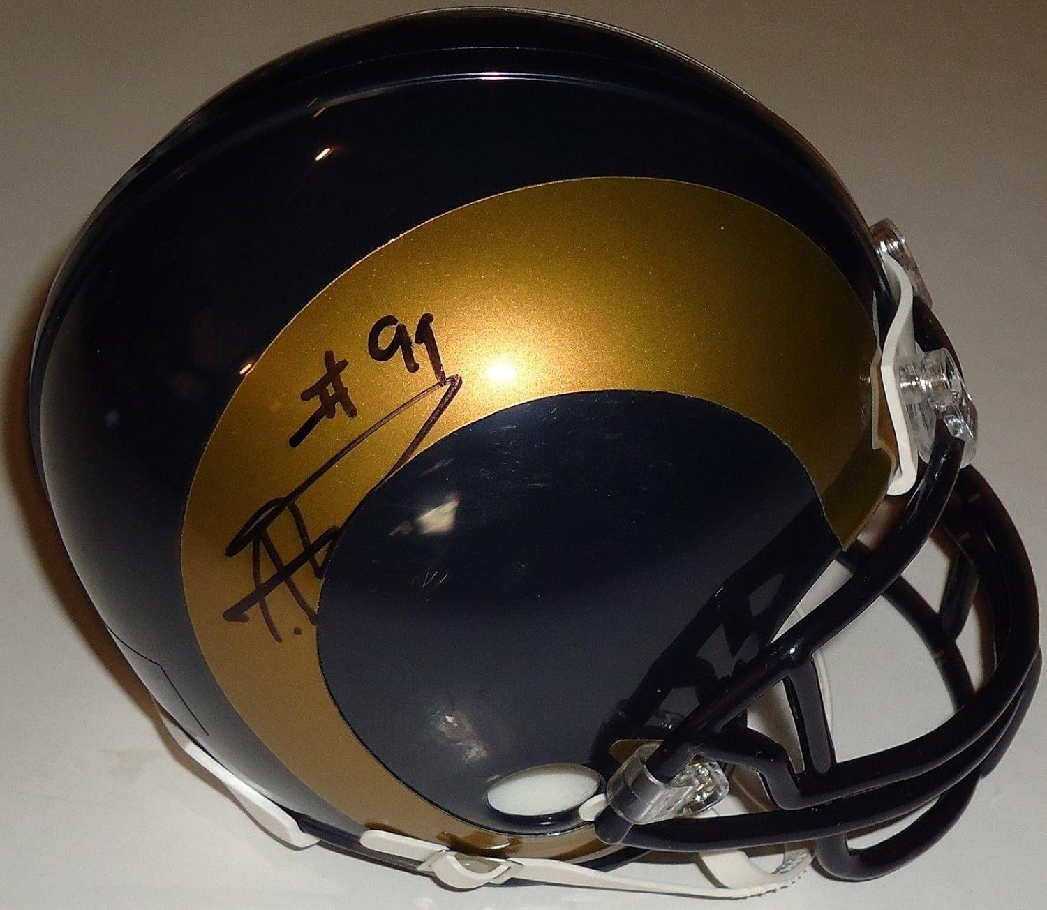 Amazon.com: Aaron Donald Autographed Mini Helmet - w coa - Autographed ...