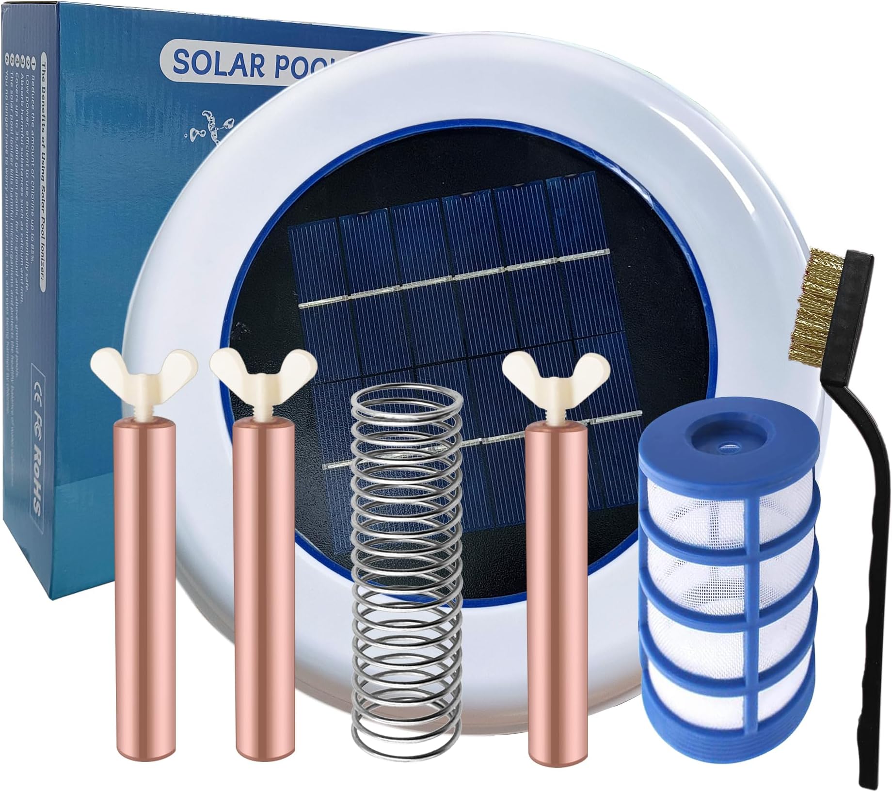 Amazon.com: No More Green Technologies Solar Pool Ionizer Replacement ...