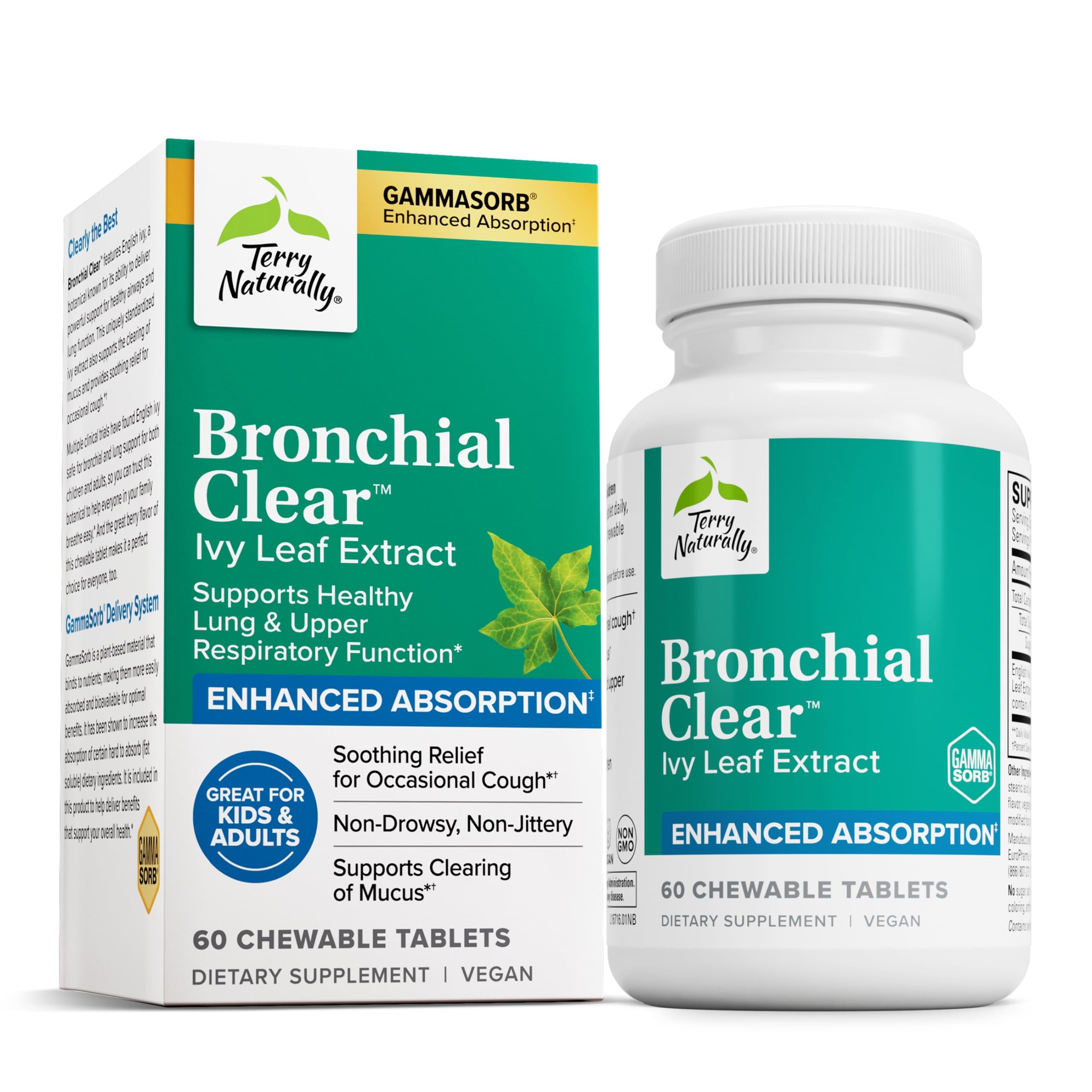 Amazon.com: Terry Naturally Bronchial Clear Ivy Leaf Extract Chewable ...