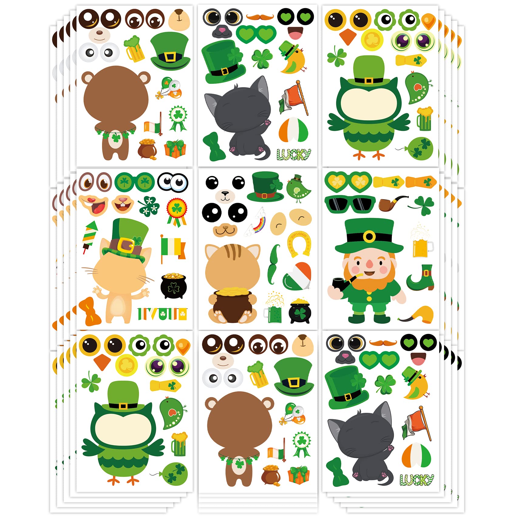Snapklik.com : St. Patricks Day Stickers 30 Sheets St Patricks Day Make ...