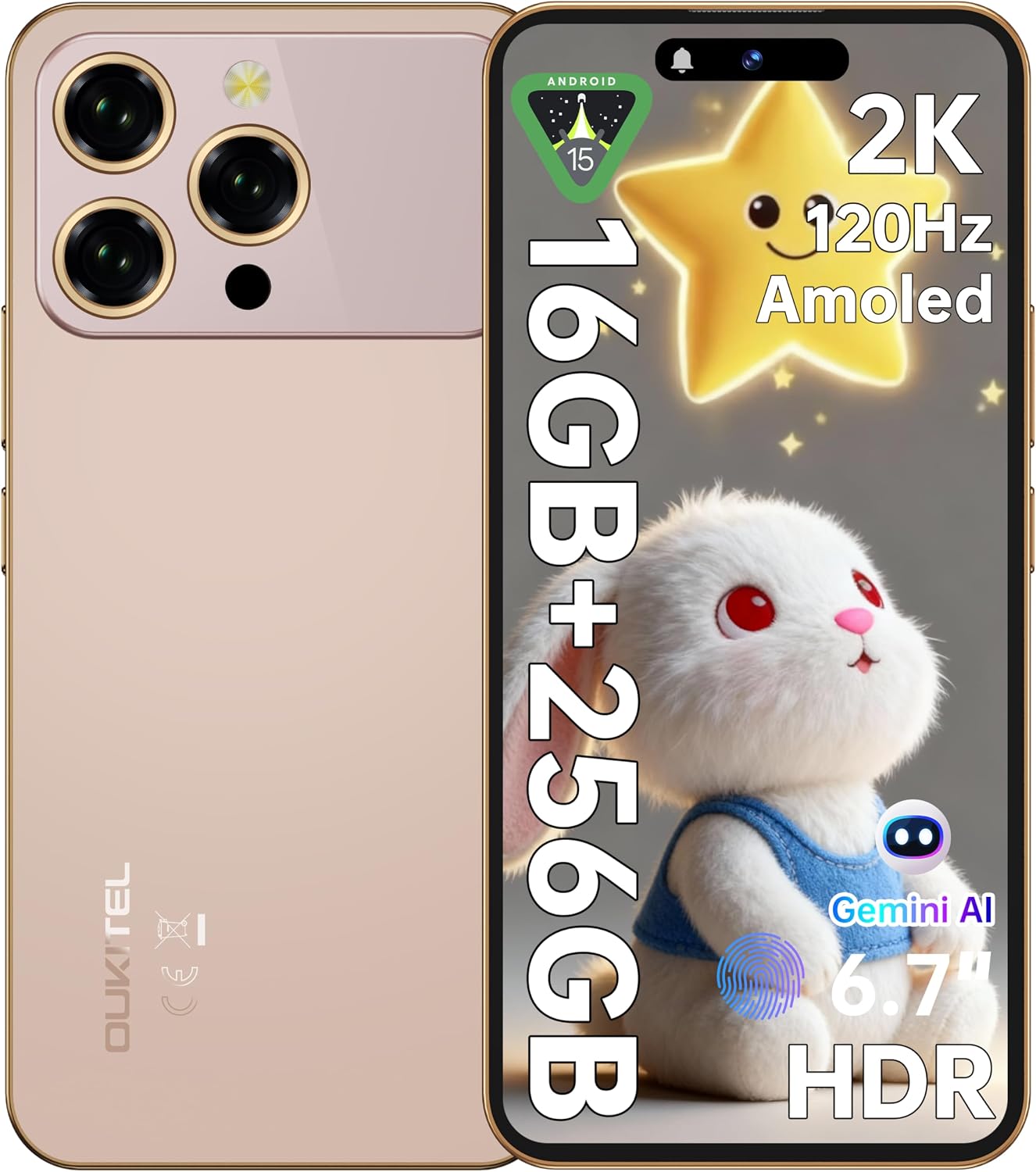 Amazon.com: OUKITEL P1 Pro Unlocked Cell Phone Android 15-6.7" FHD+ ...