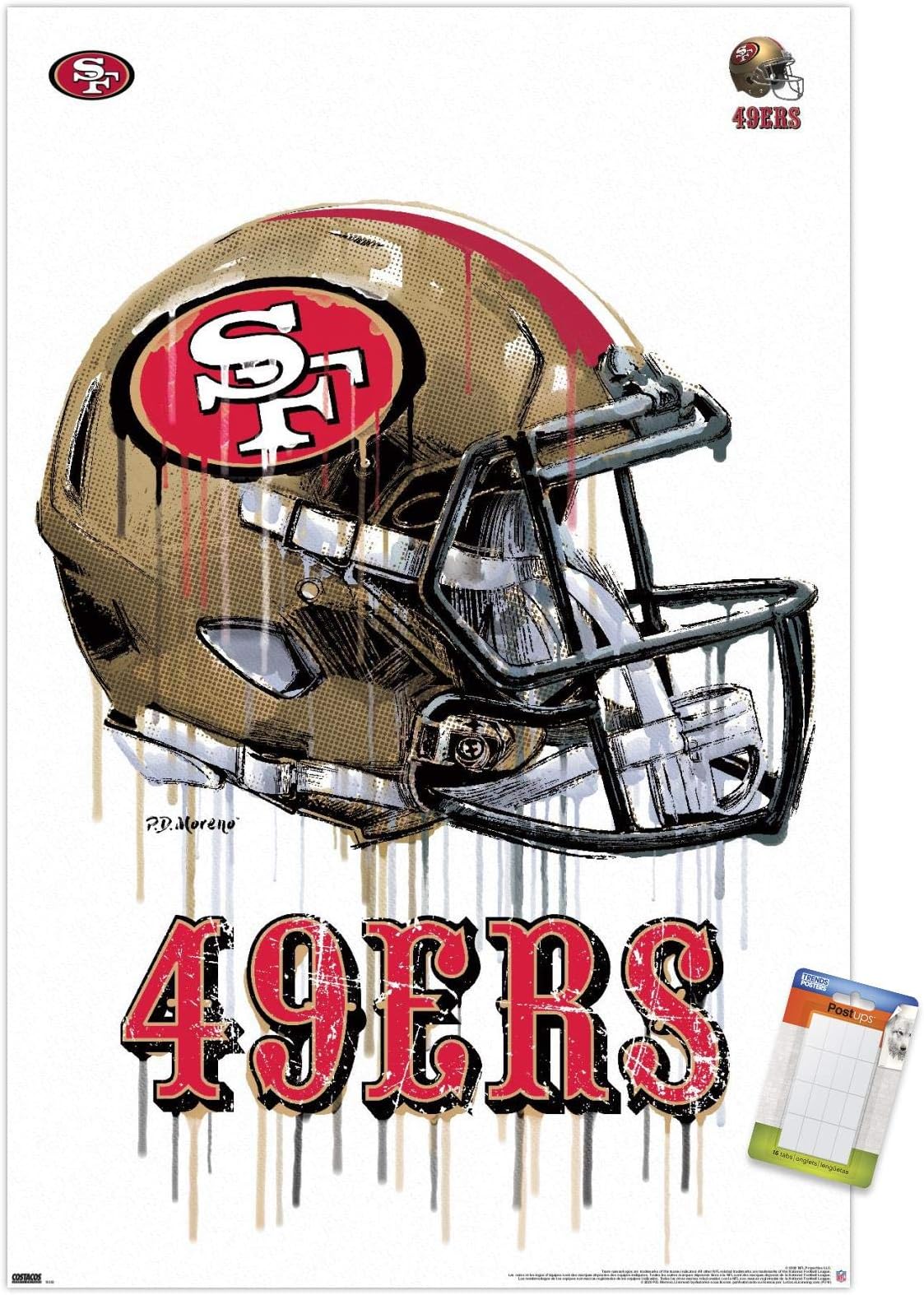 Amazon.com: Trends International NFL San Francisco 49ers - Neon Helmet ...