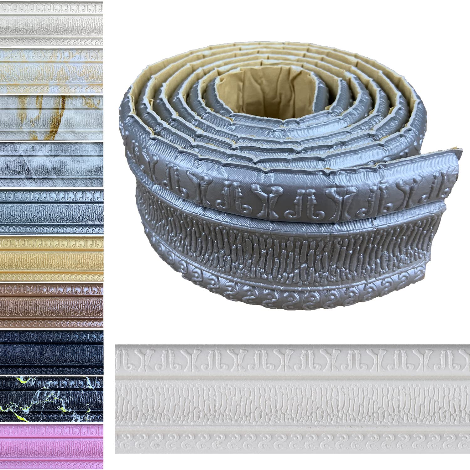 Snapklik.com : Yutianli Crown Molding Peel And Stick Wallpaper Border ...