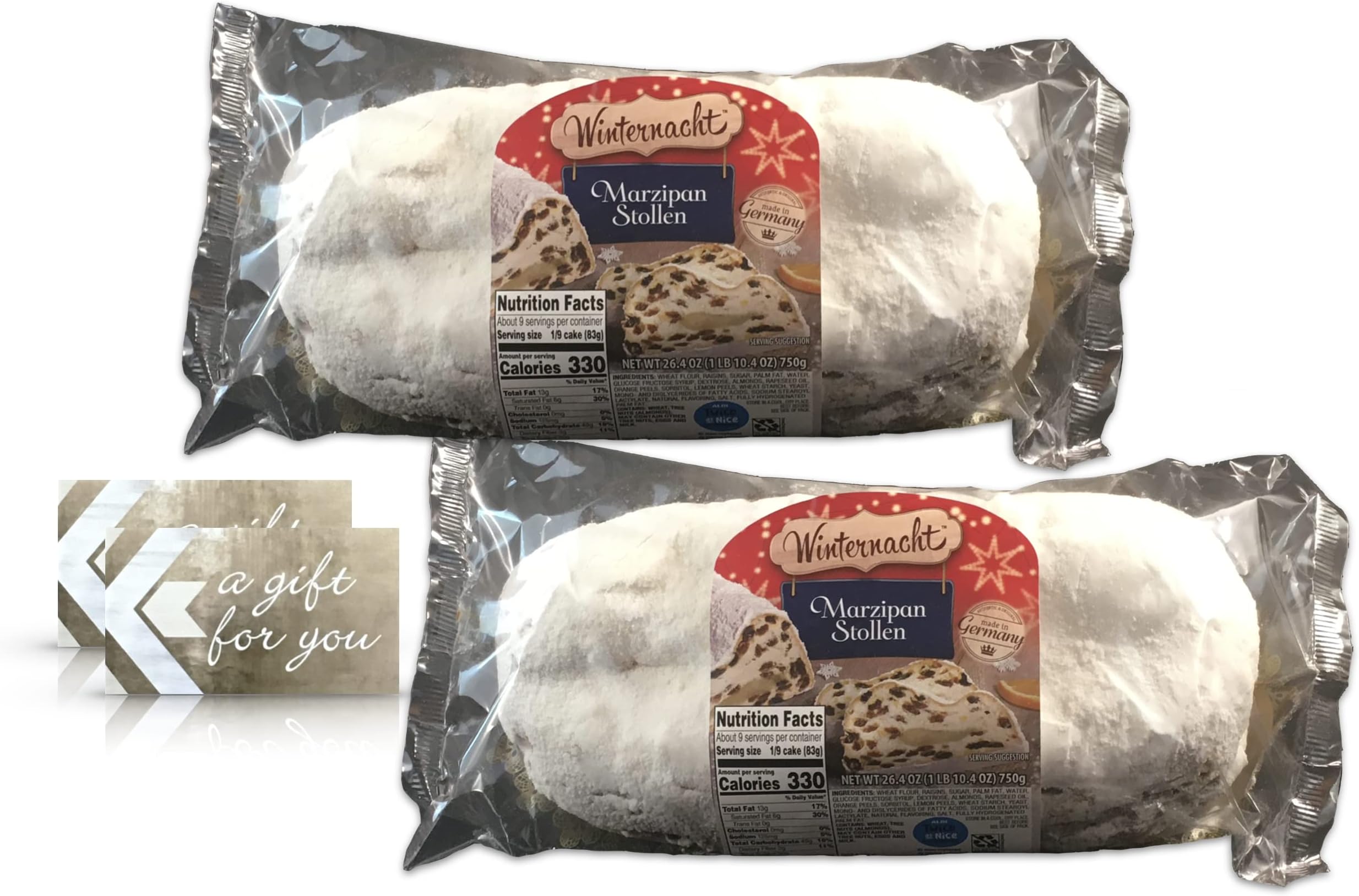 Amazon.com : Kuchenmeister Christ Stollen (Cello) 750g/26.0 Oz ...