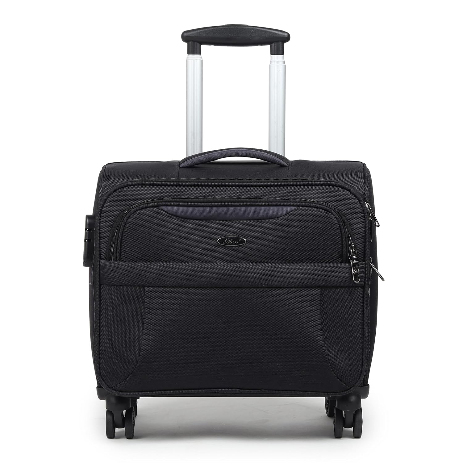 Buy FBI Fabco INL-11-Black 40 Ltrs, 16 Inch Overnighter Trolley Bag ...