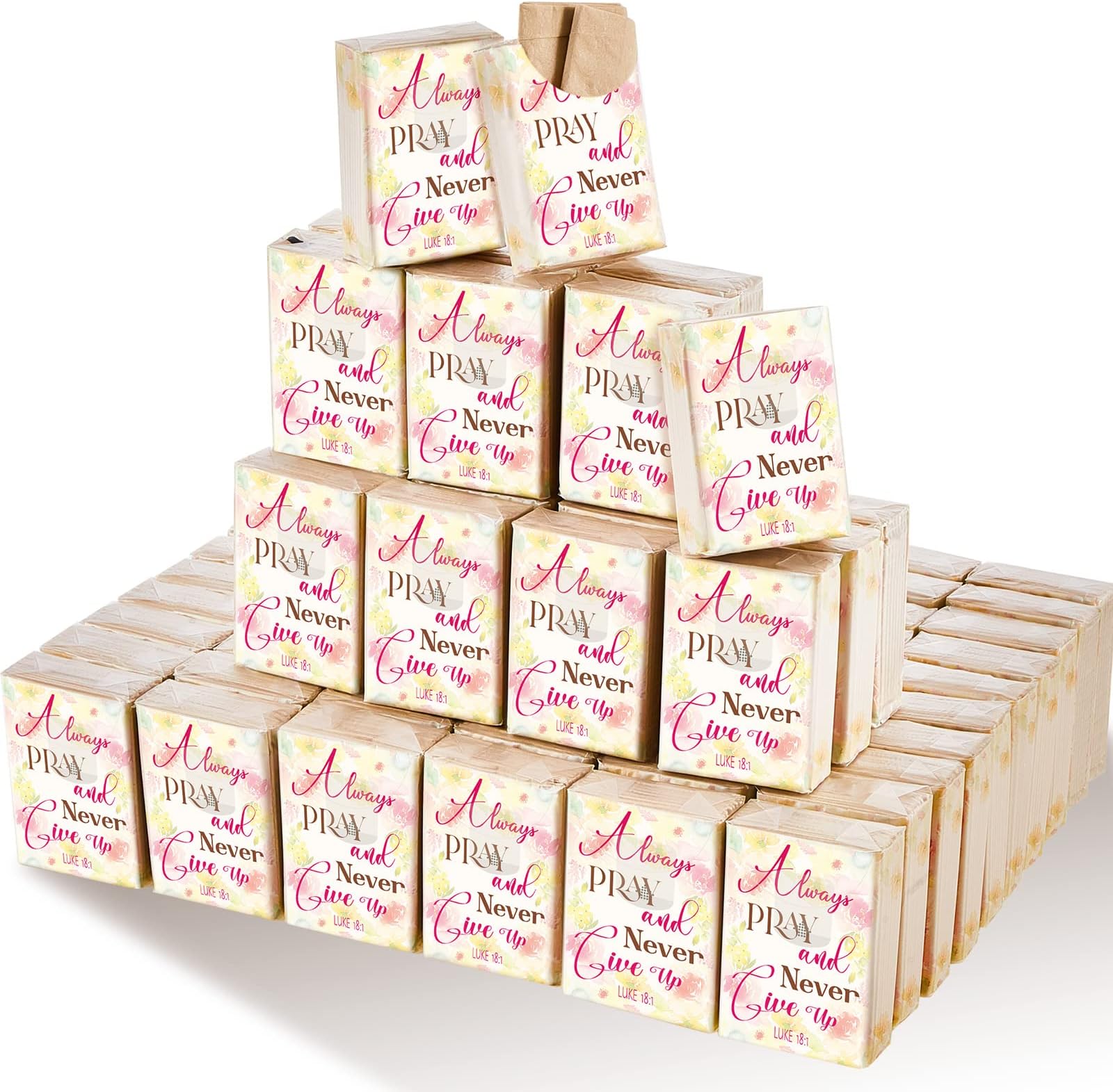 Amazon.com: 100 Packs Paw Print Designed Facial Tissue Bulk Individual ...