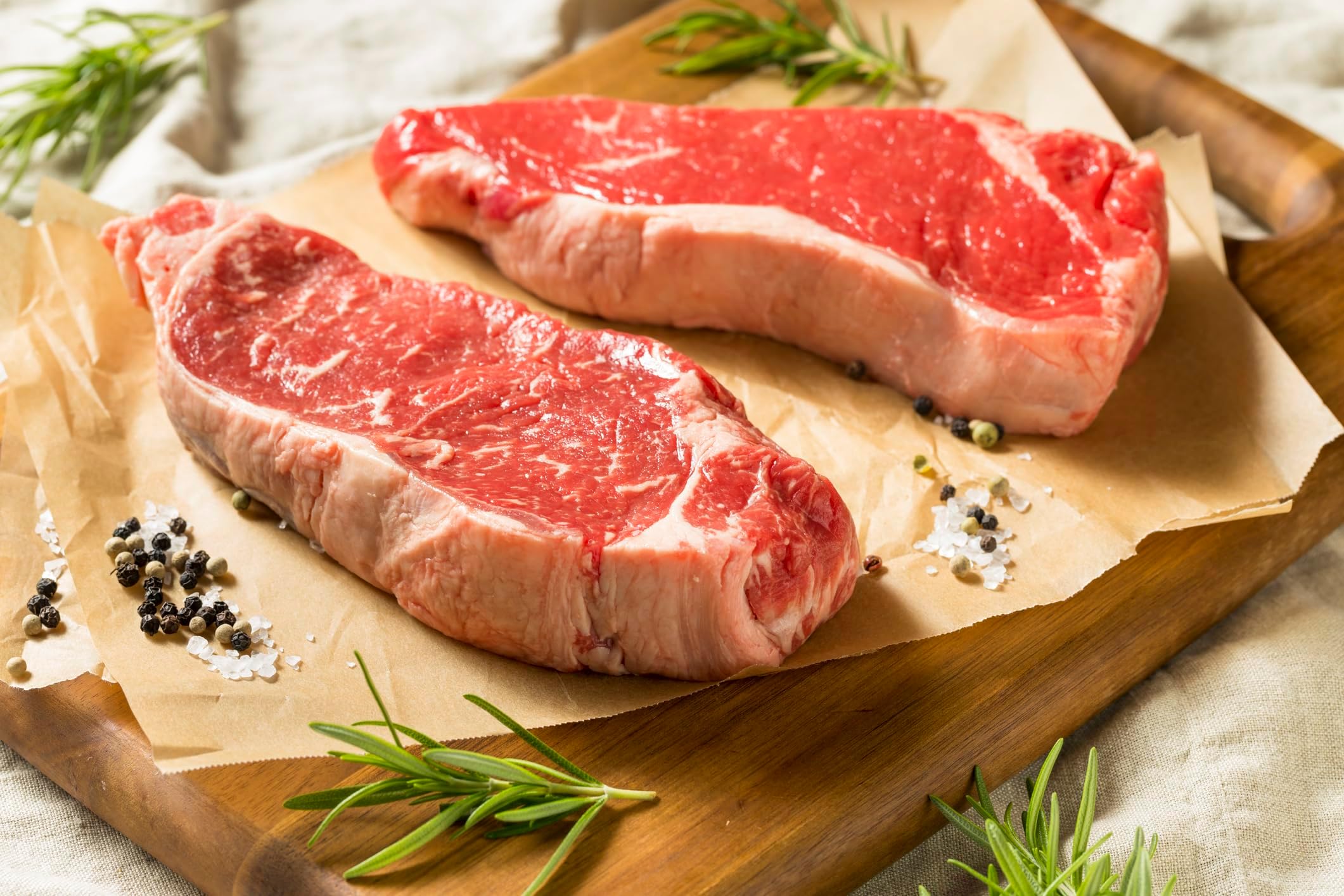 Amazon.com: New York Steak & Seafood Frozen Strip Steak - USDA Prime ...