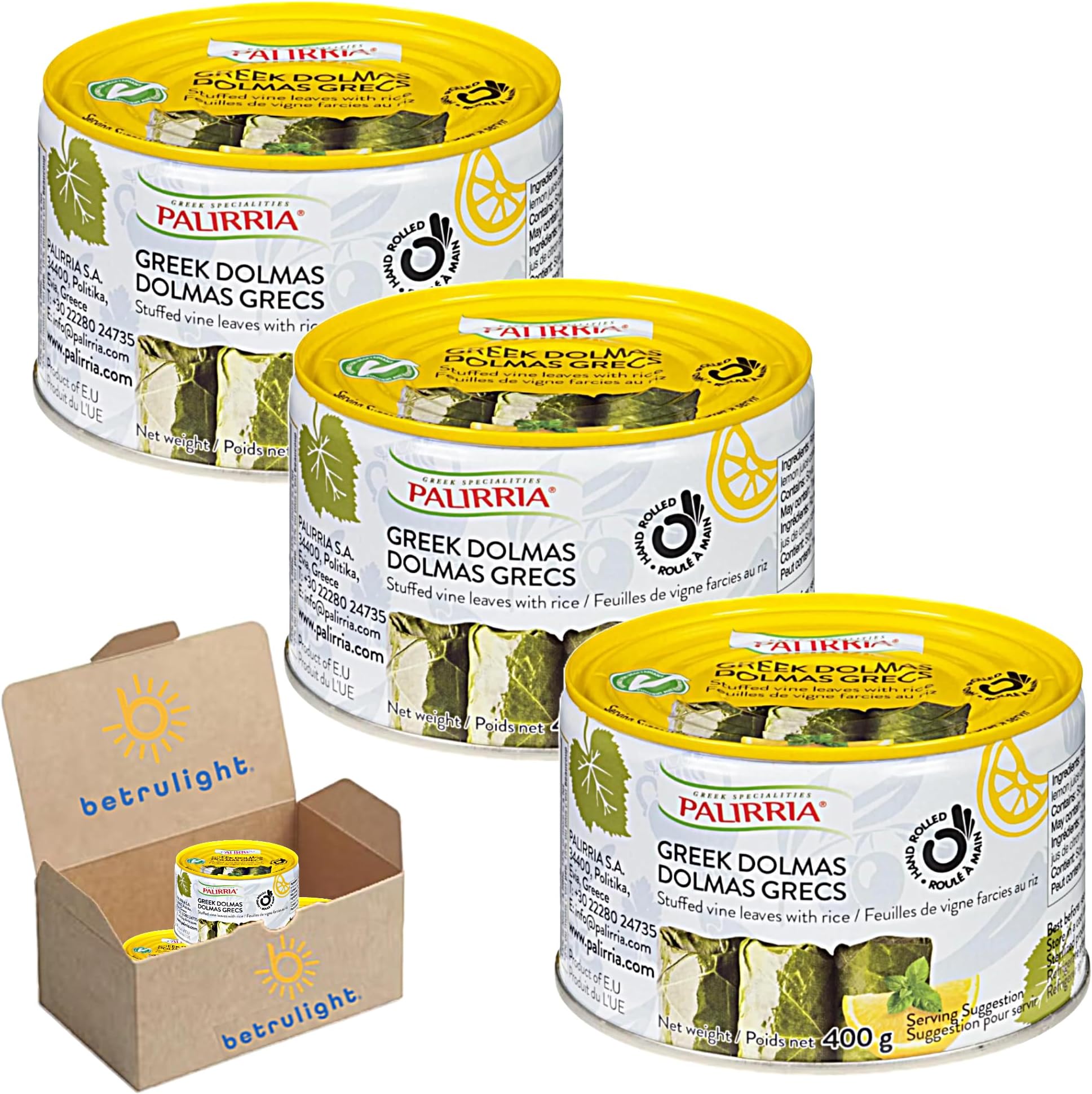 Amazon.com: Divina, Stuffed Grape Leaves, Dolmas, 7 oz. (4 pack ...