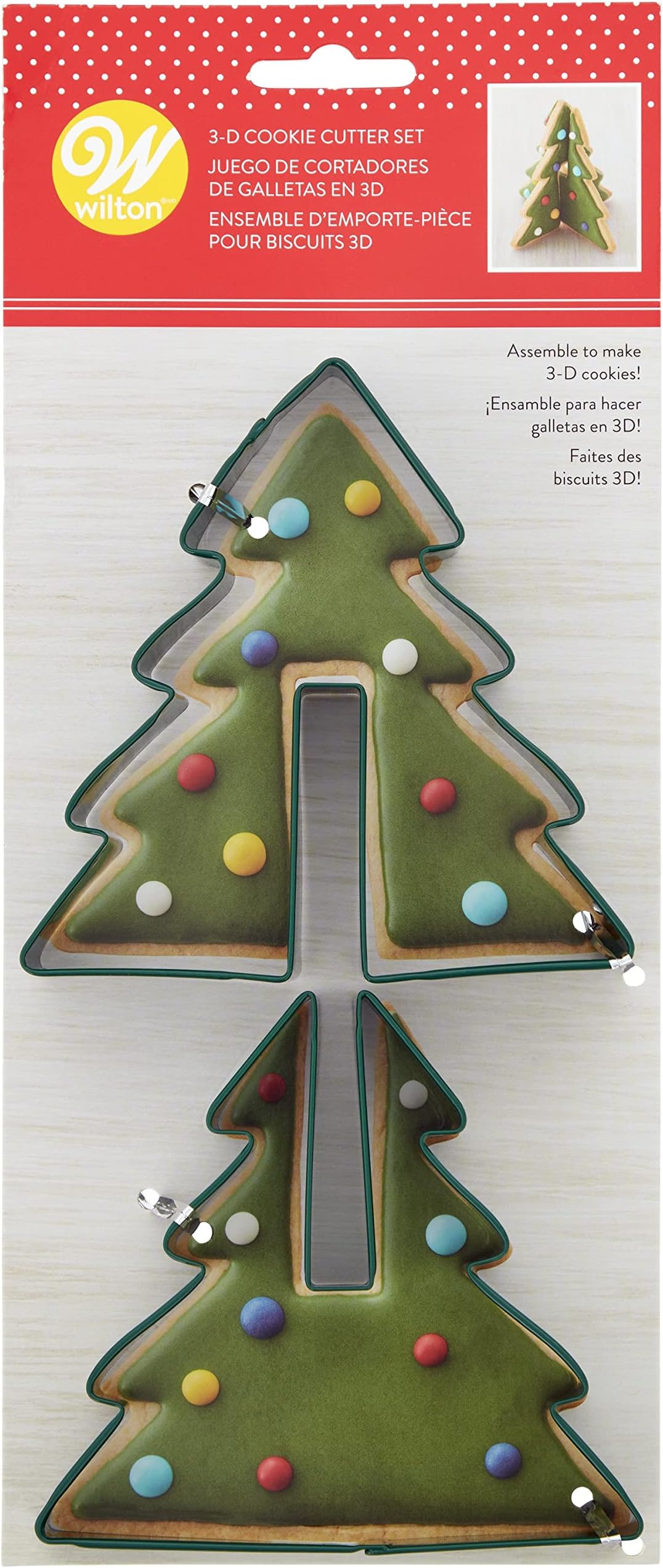 Amazon.com: Wilton Holiday Grippy Cookie Cutters, Set of 4: Christmas ...