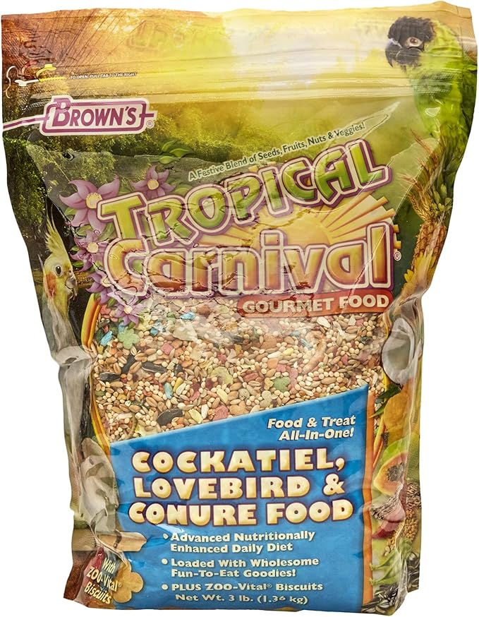 Amazon.com : F.M. Brown's Tropical Carnival, Gourmet Bird Food for ...