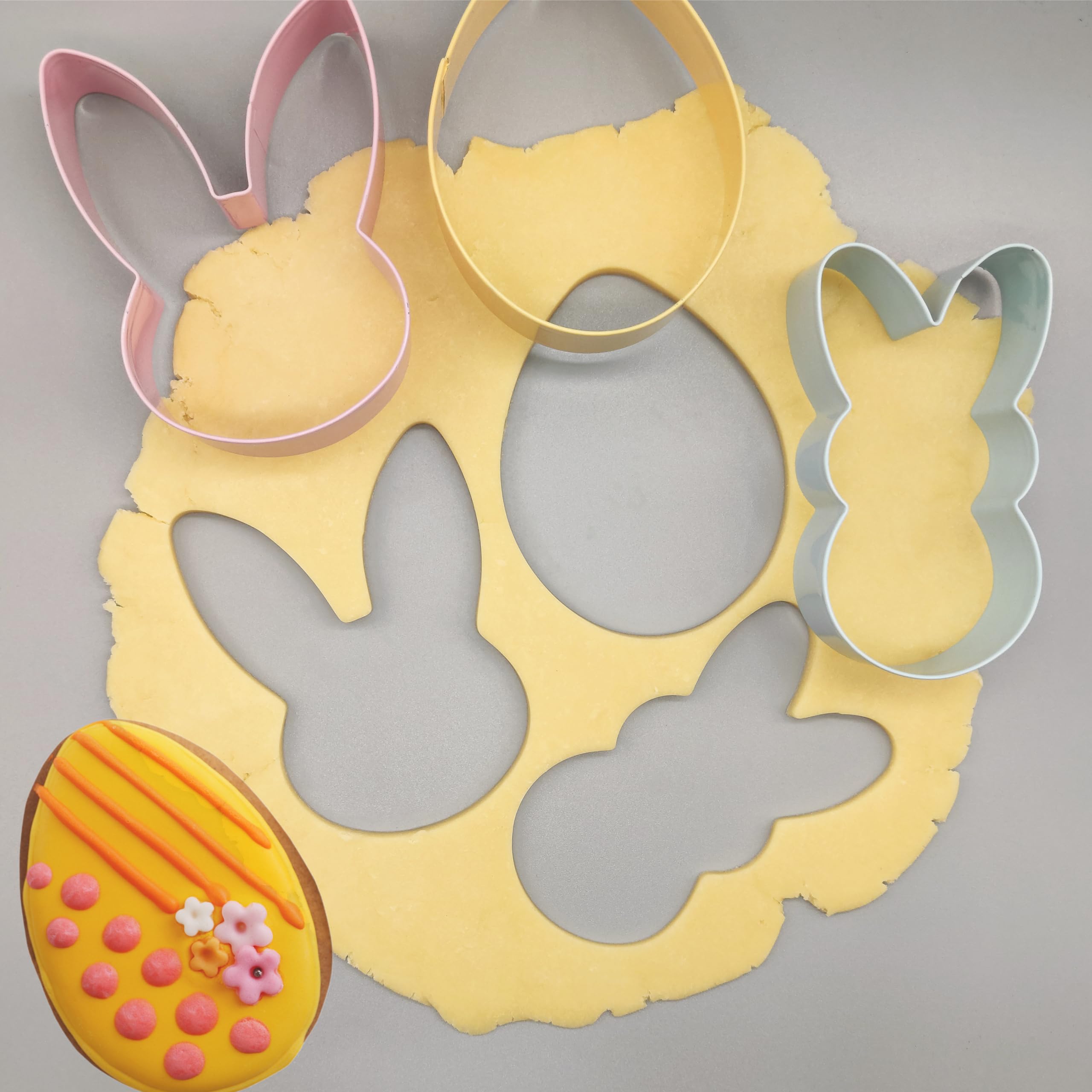 Snapklik.com : 3Pcs Large Easter Cookie Cutters, 4 3.75 Holiday Themed ...