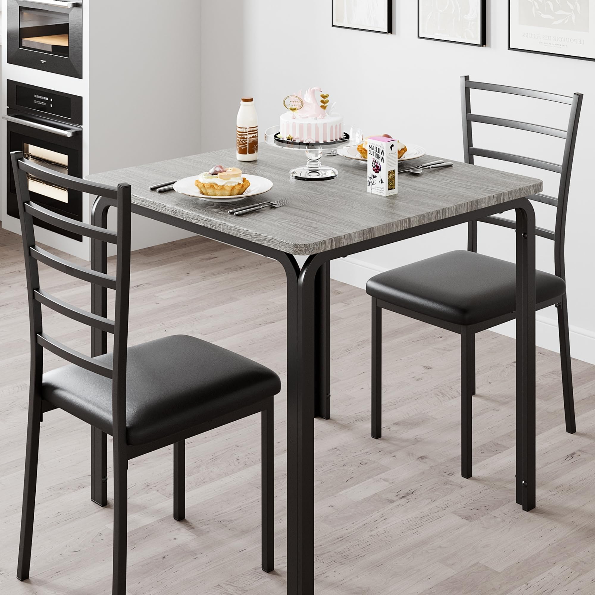 Amazon.com - IDEALHOUSE Kitchen Table for 2, Small Table and Chairs Set ...