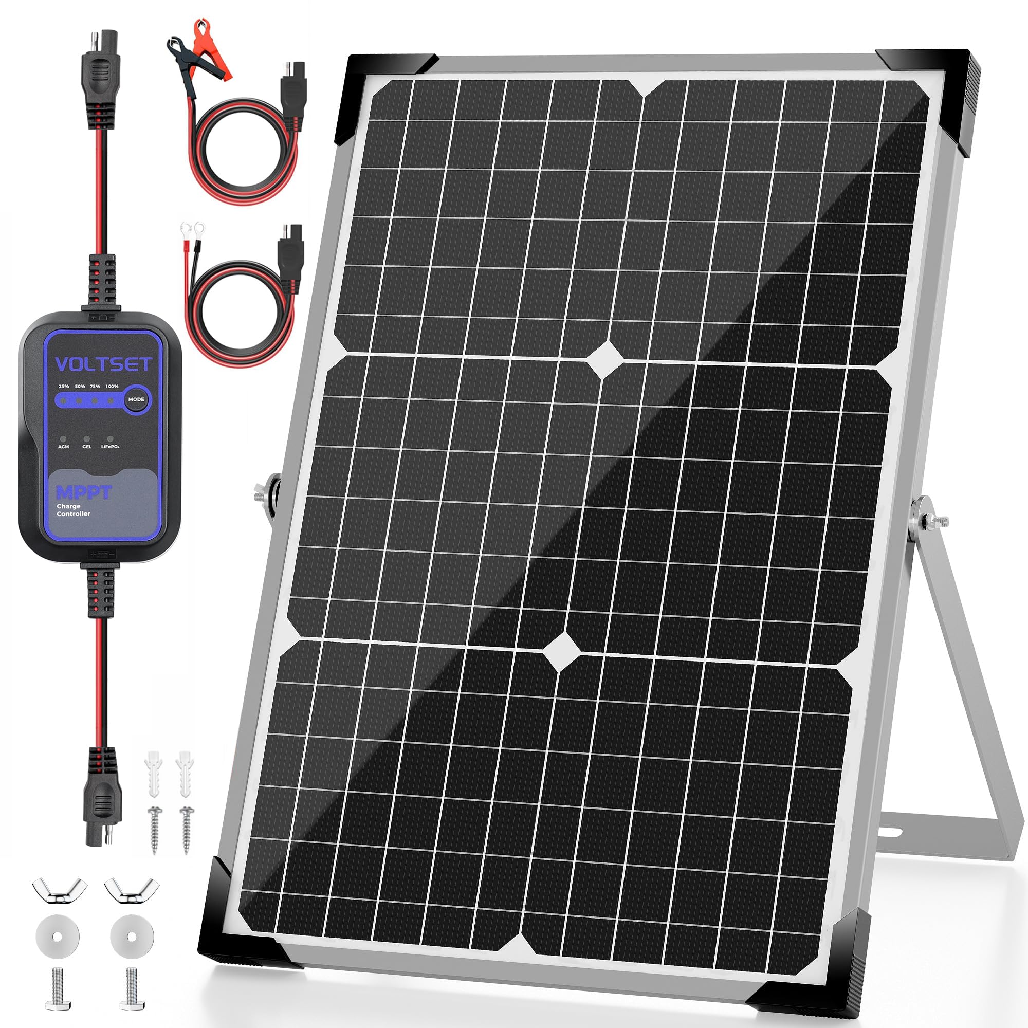 Snapklik.com : Voltset Solar Panel Kit 30W 12V