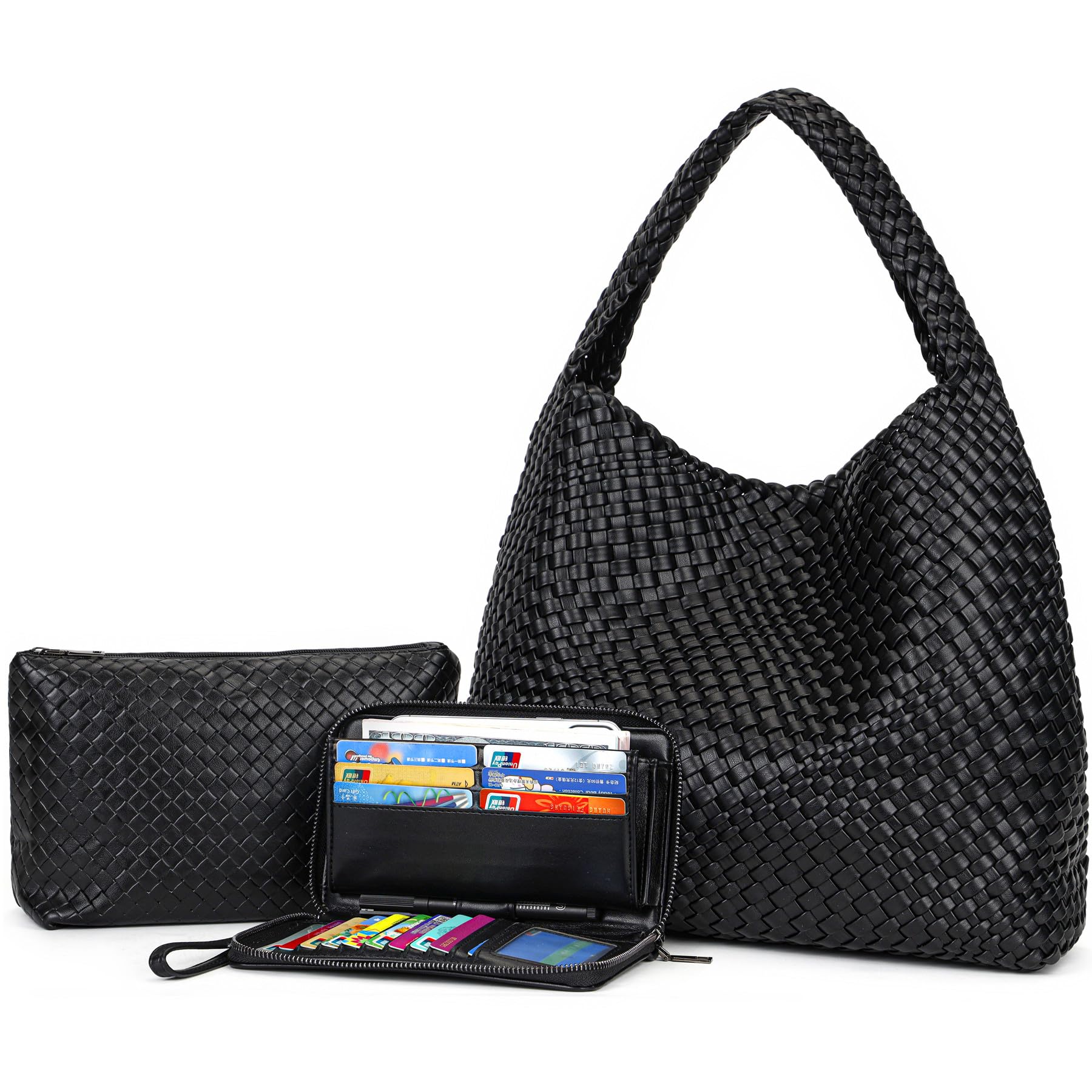 Amazon.com: Woven Hobo Bag Purses and Handbags for Women Fashion Soft ...