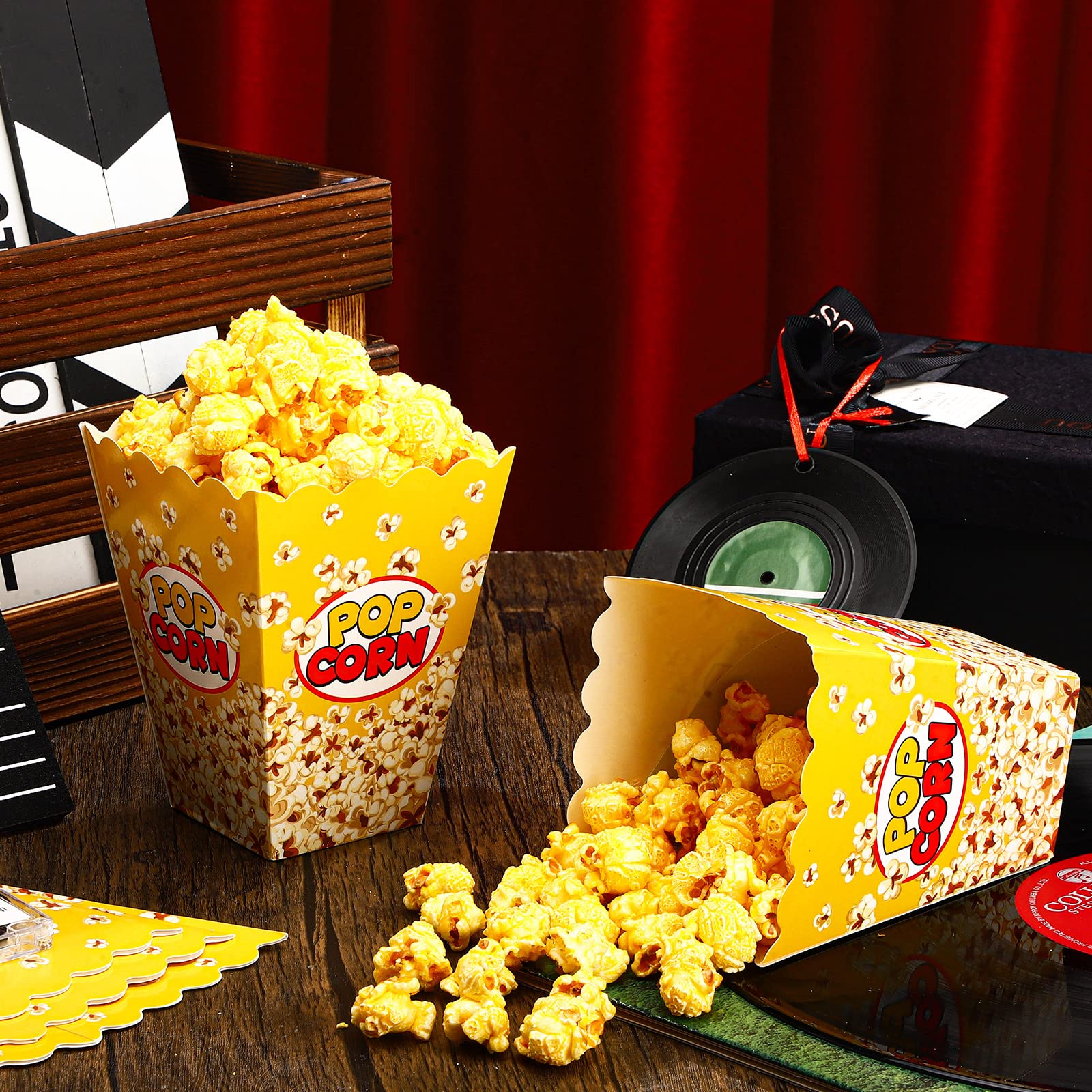 Popcorn Boxes , 30 Movie Night Popcorn Paper Buckets Jaws Popcorn Bucket