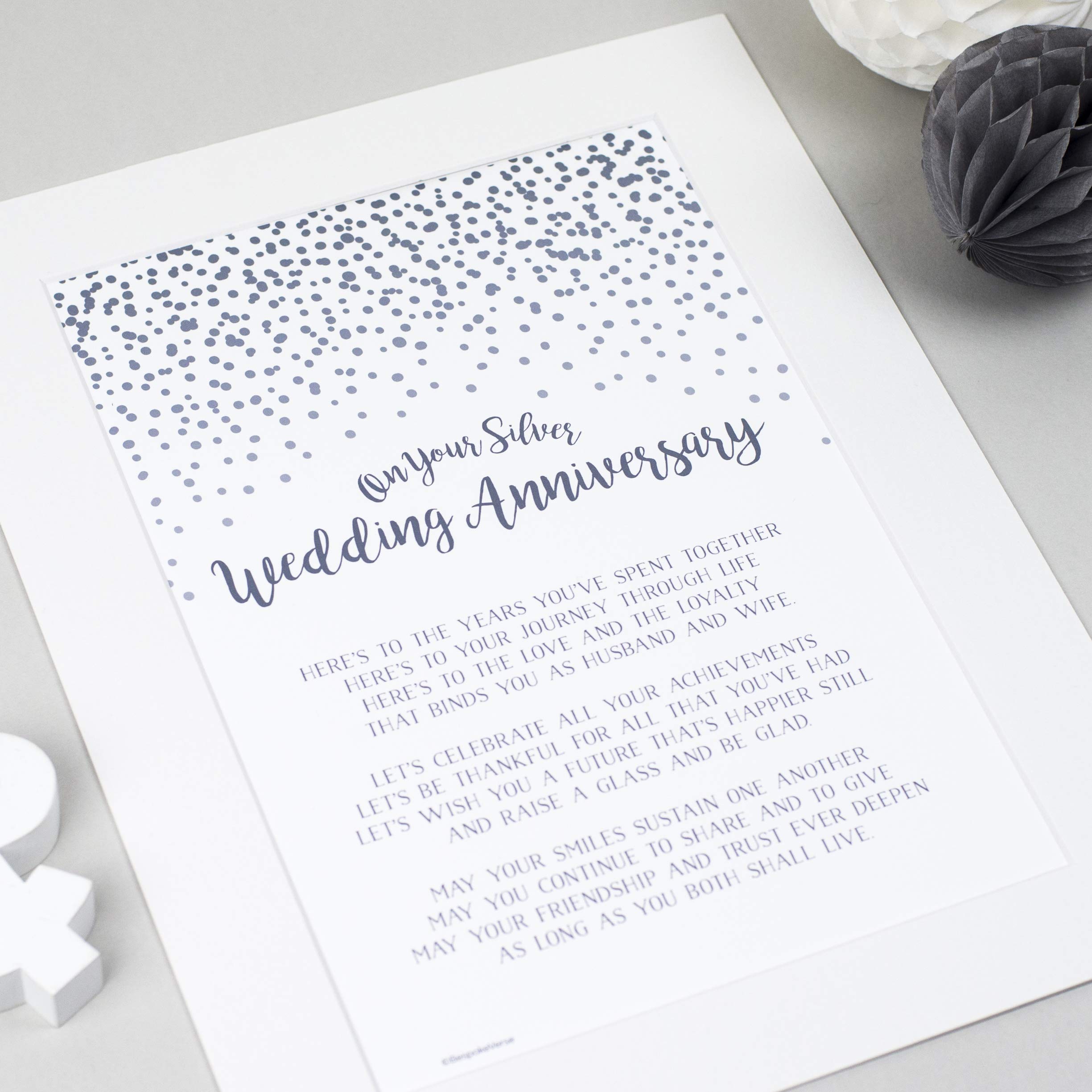 Printable 25th Anniversary Poems After Effects Wedding Anniversary