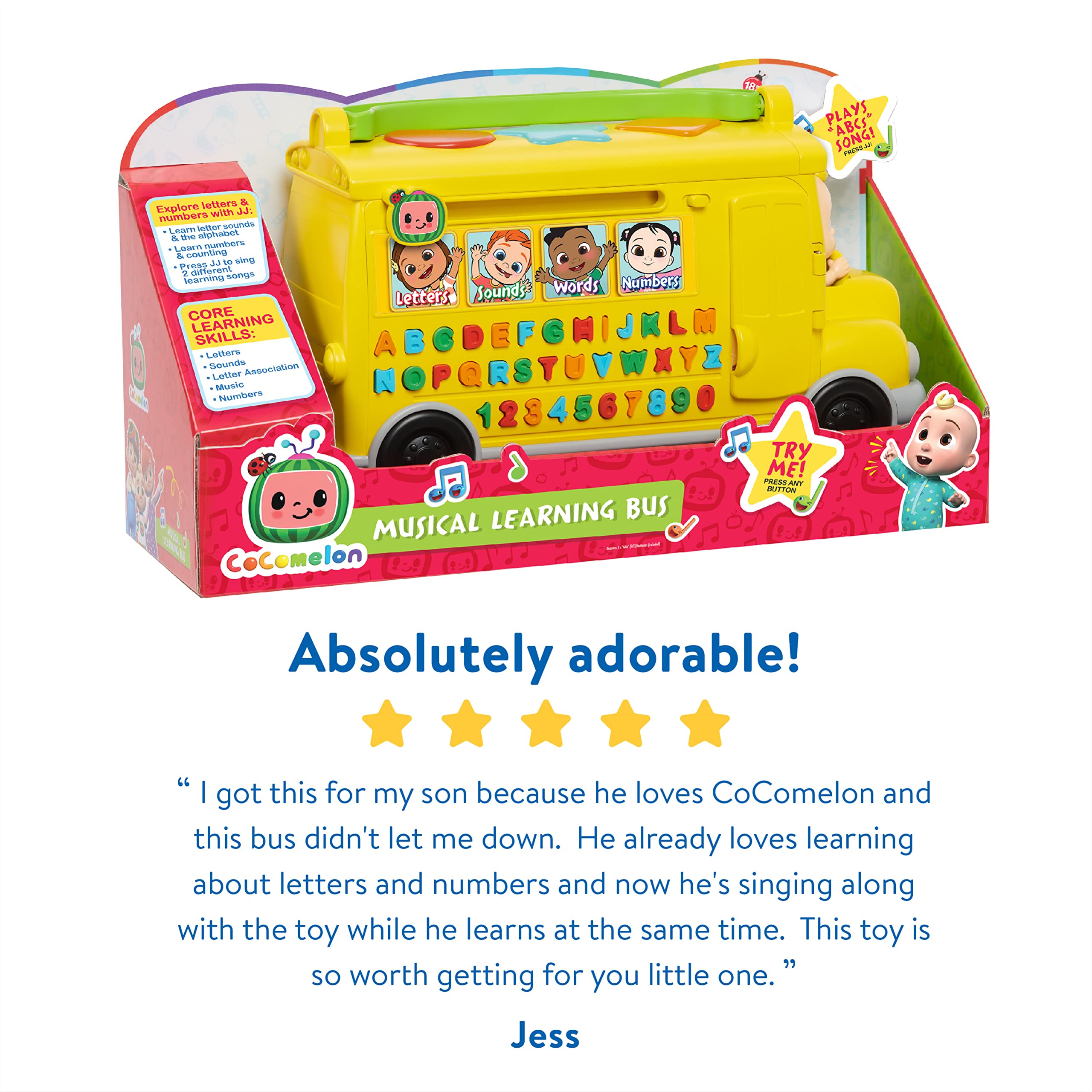 Buy CoComelon Musical Learning Bus Number and Letter Recognition ...