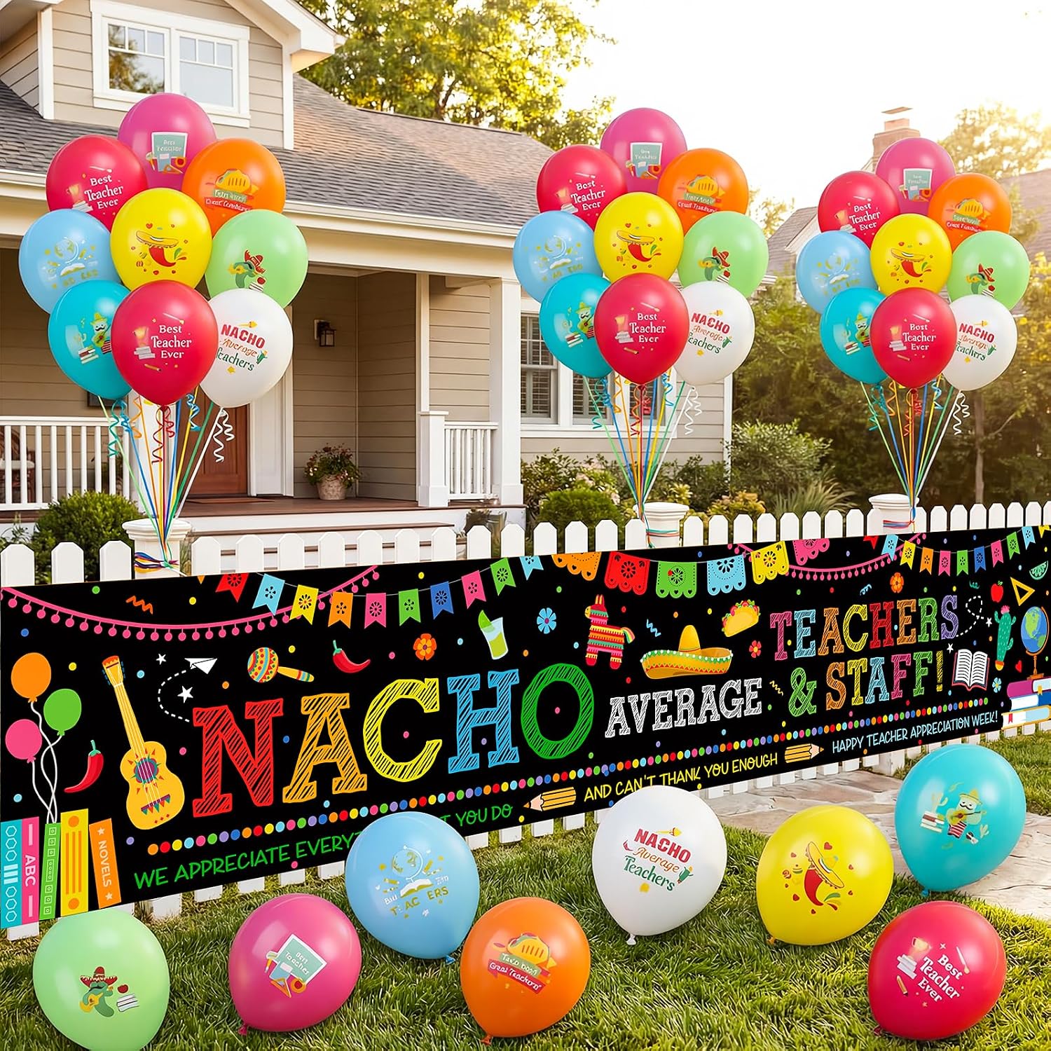 Amazon.com: Moukeren Teacher Appreciation Decorations Nacho Average ...