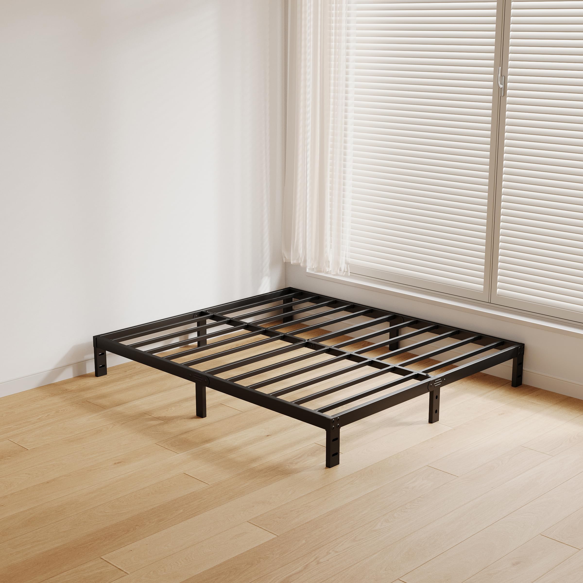 Amazon.com: V&LX 18 Inch Tall V1406 UP-Support Deluxe Metal Slat Bed ...