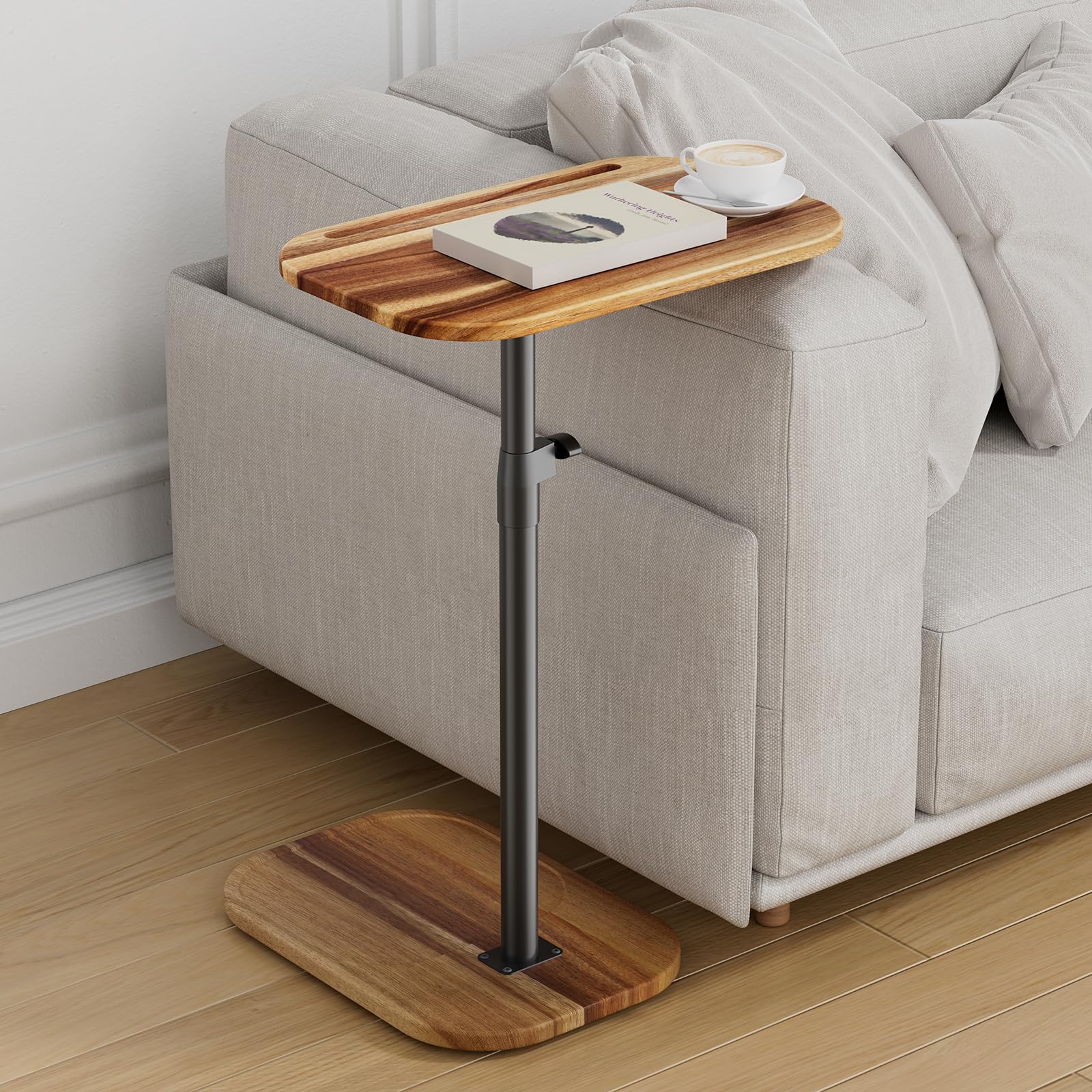 Arm Chair Table Tray Giikin TV Tray Table, 360° Swivel Height ...