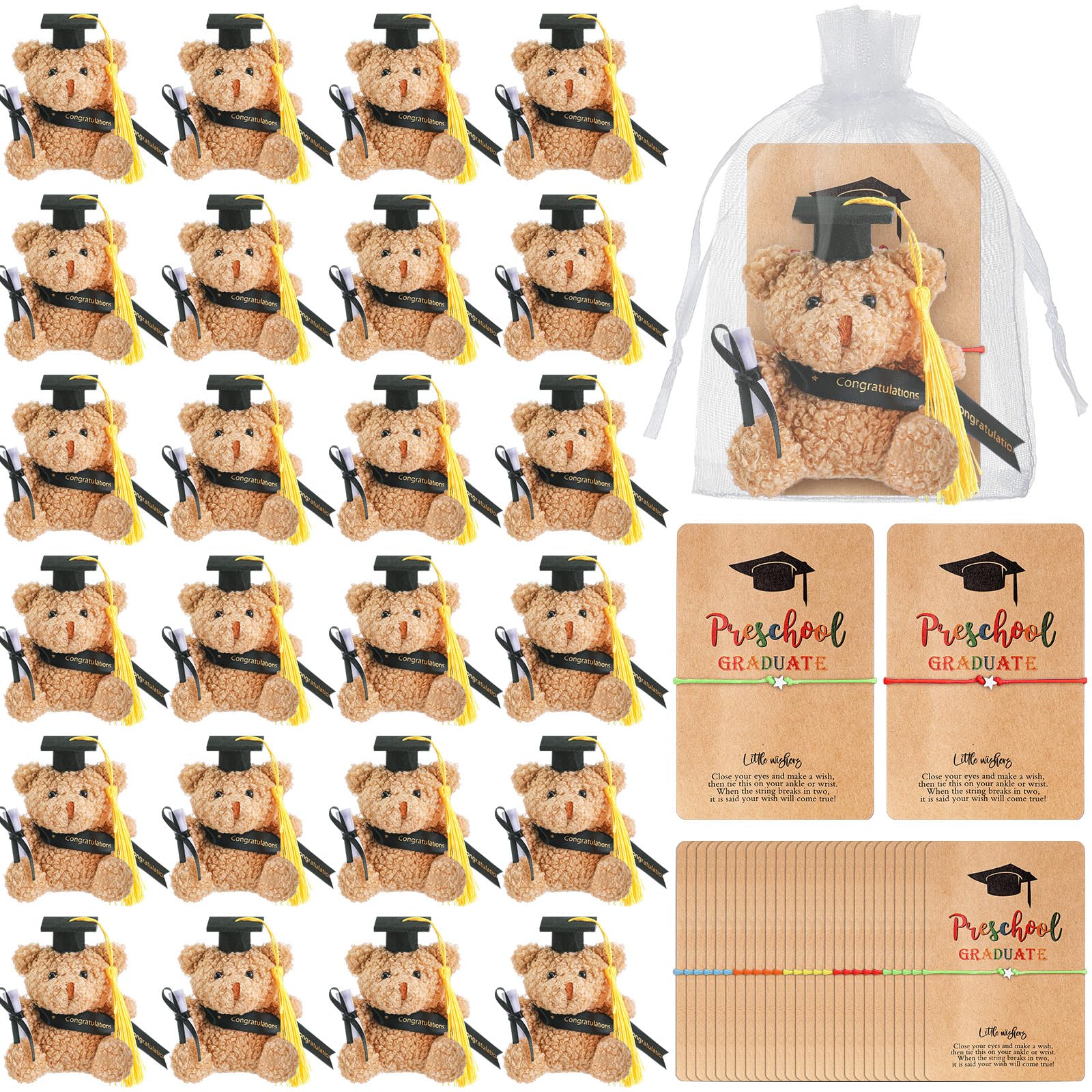 Snapklik.com : Motionchic 25 Sets Kindergarten Graduation Bear ...