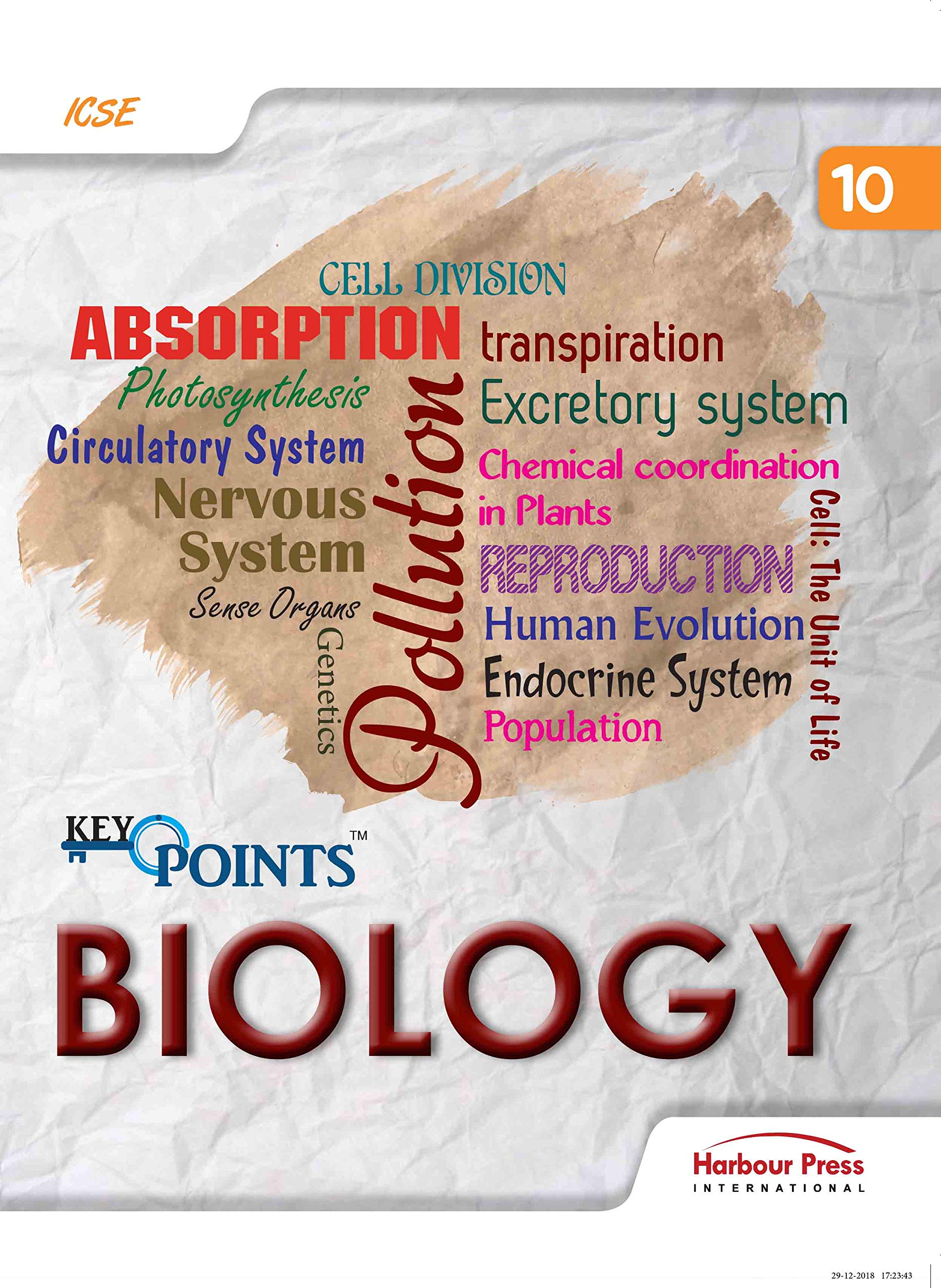 Buy Harbour Press International Key Points ICSE Biology Class 10 ...