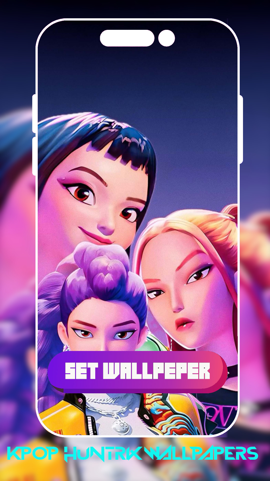 Girly K-Pop Huntrix Wallpapers for Girls & Tablets - Aplicativo na ...