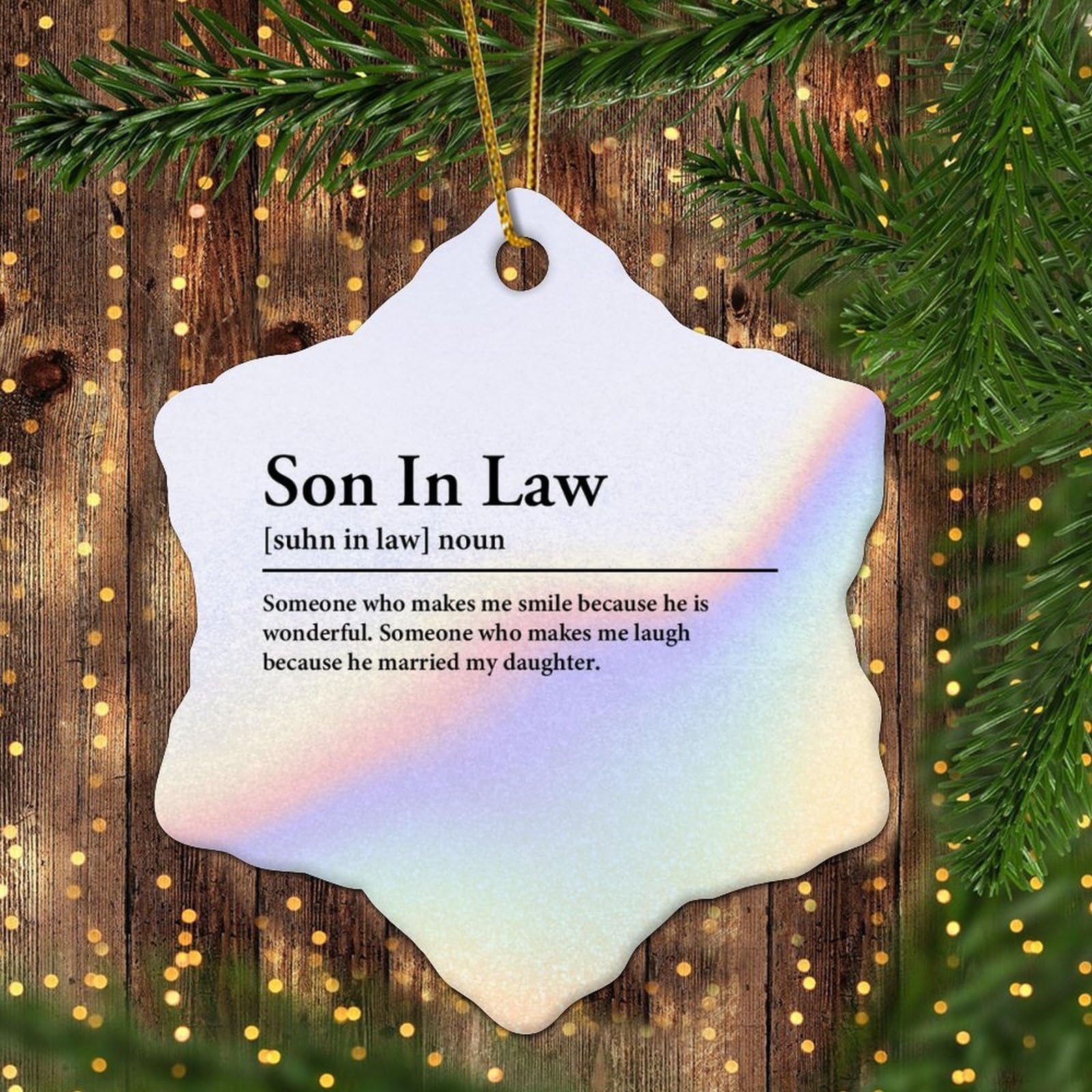 Amazon.com: LITTLEGROVE SEEDS Son in Law Christmas Ornaments 2023 Son ...