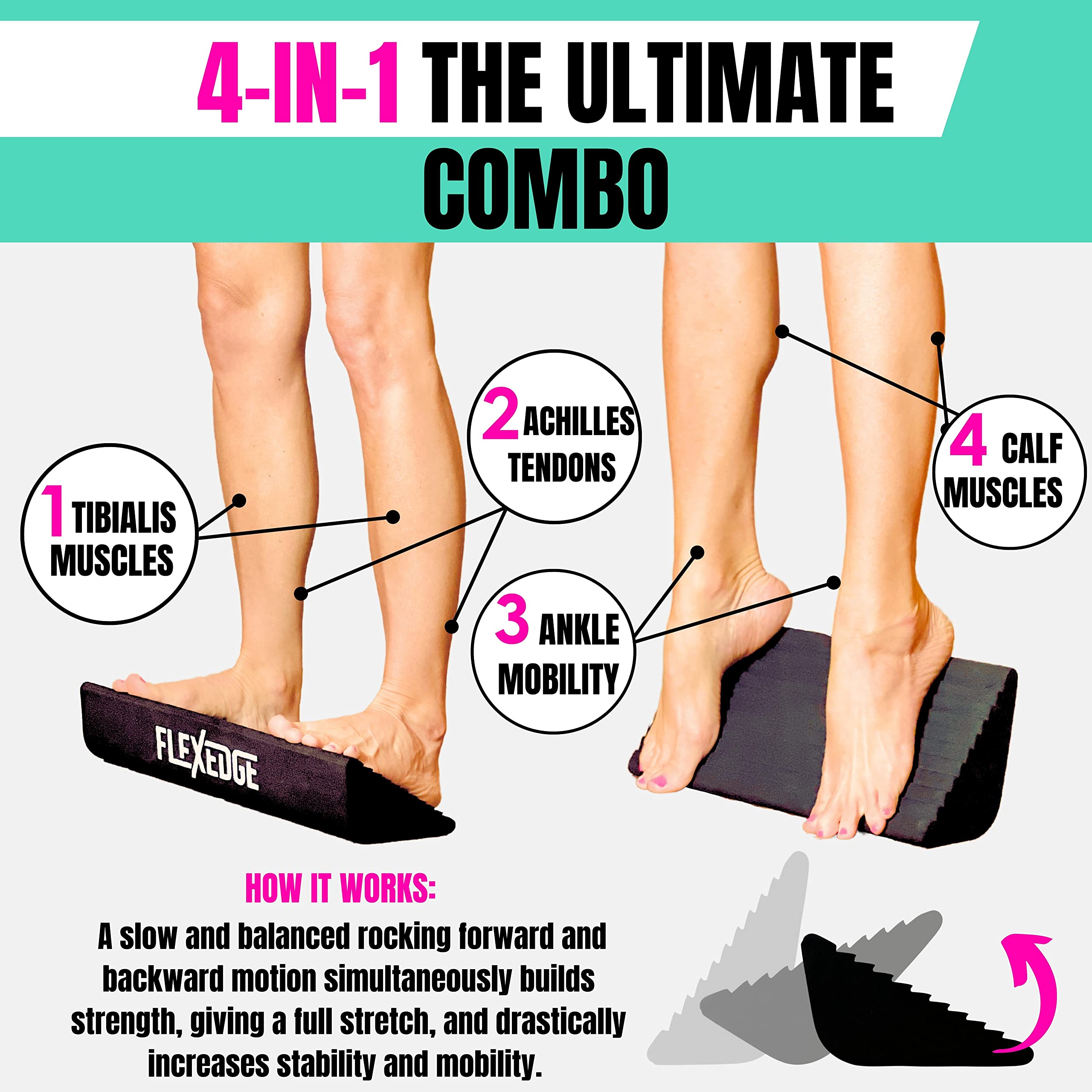 Snapklik.com : Calf Stretcher Slant Board And Squat Wedge Physical ...